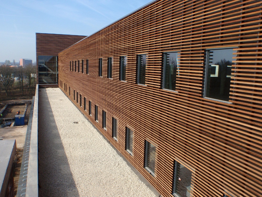 SafeWood® select fire retardant treated wood cladding by Foreco | Archello