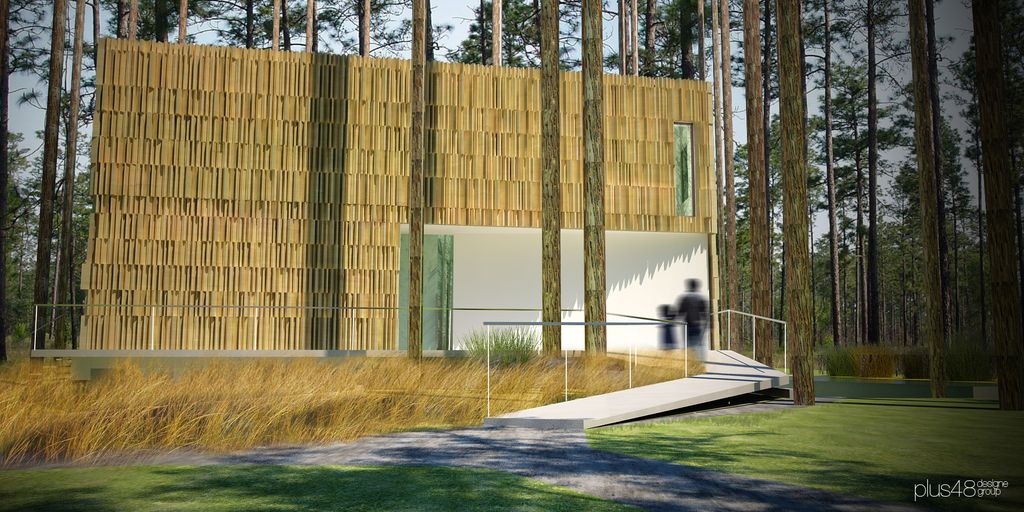 Wooden chunk house | +48 architecture | Archello