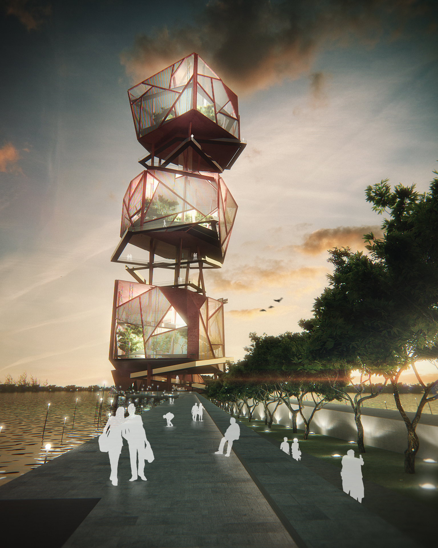 Vertical Zoo Contest | Sergio Noah 3D Arch Visualization | Archello