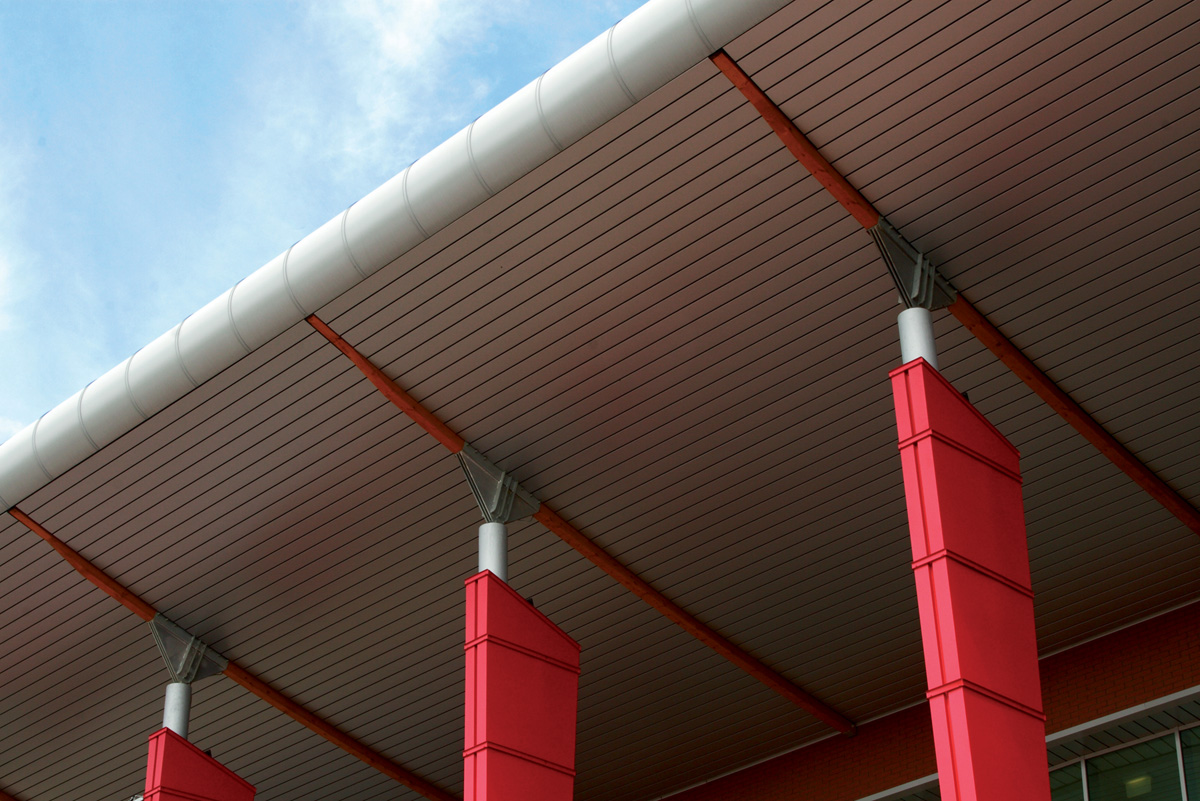300C/L - Wide Panel Metal Ceilings Exterior by Hunter Douglas ...