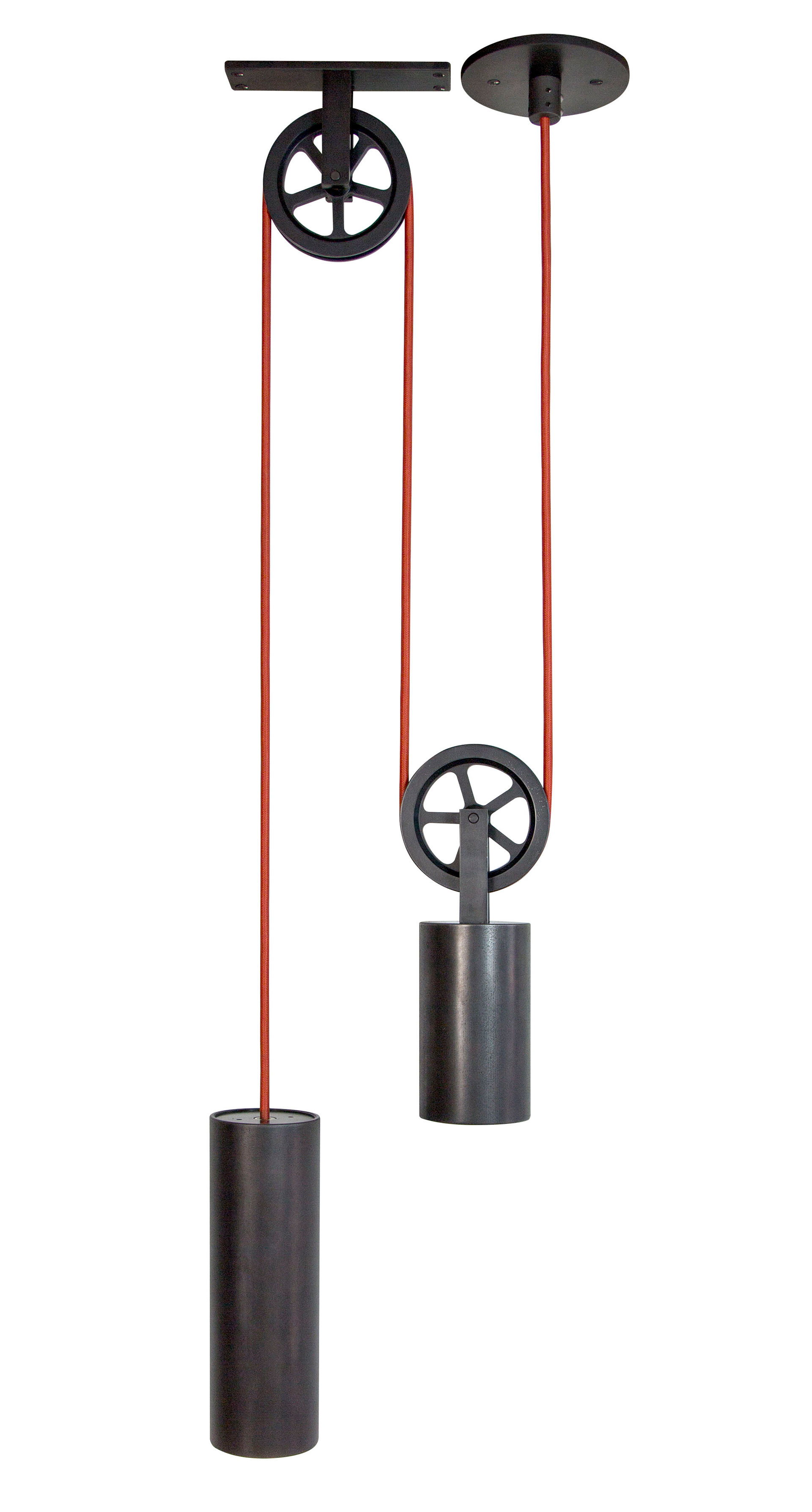 PENDANT PULLEY LIGHT by Sun Valley Bronze | Archello