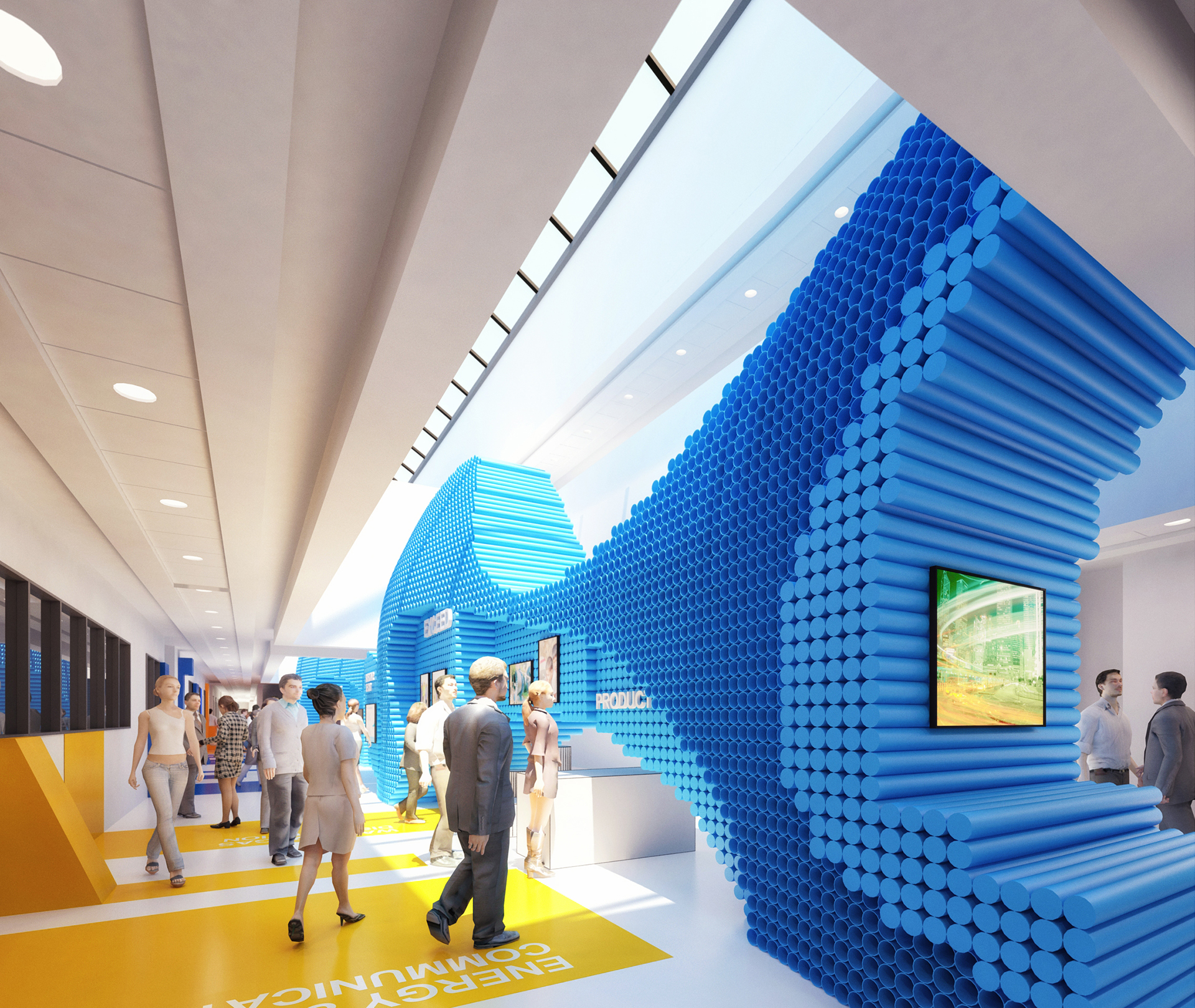 BOROUGE EXIBITION CENTER-BLUE WAVE | SUPERFUTUREDESIGN* | Archello