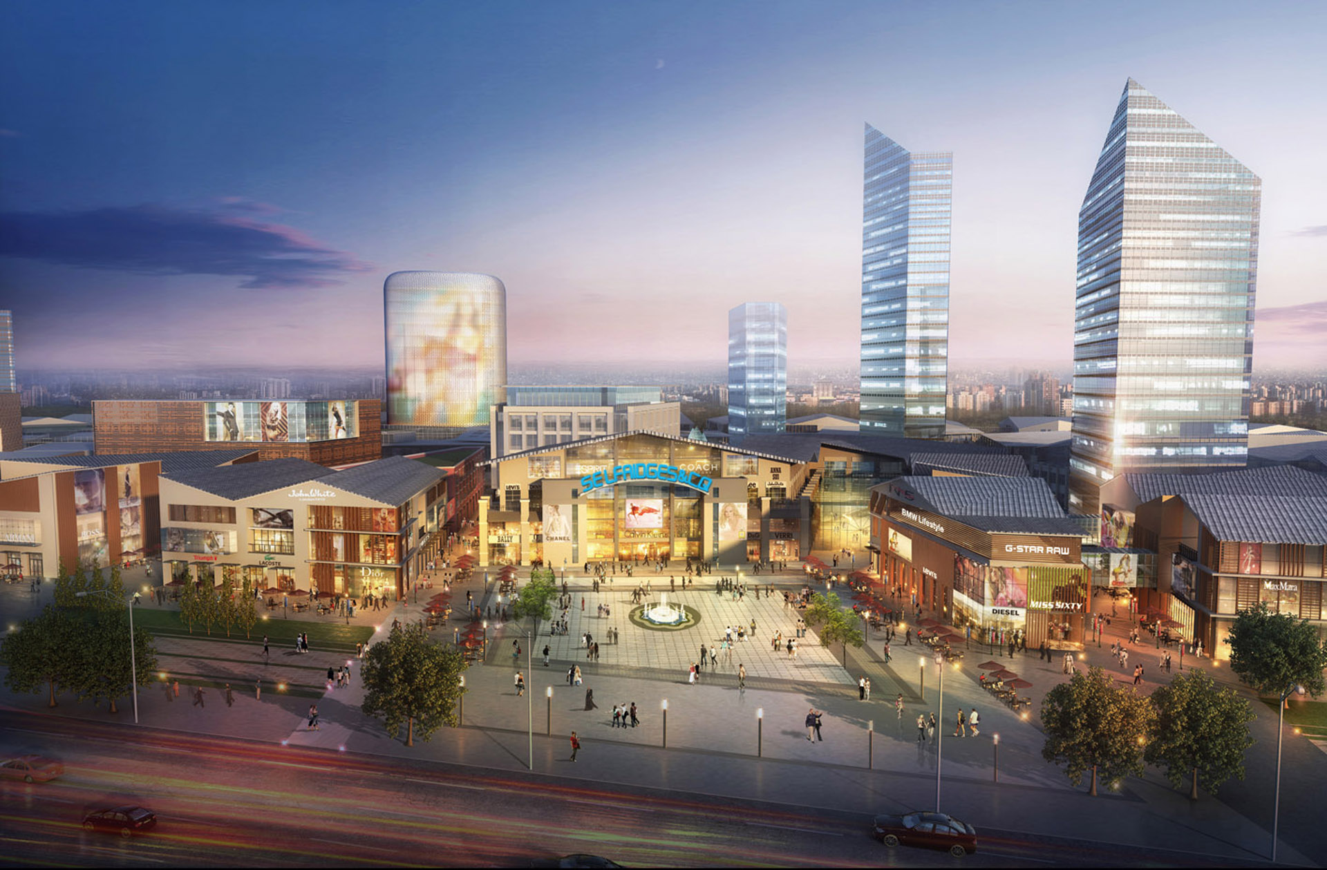 Mixed Used Masterplan of YueHaiWanJia Commercial District | SURE ...