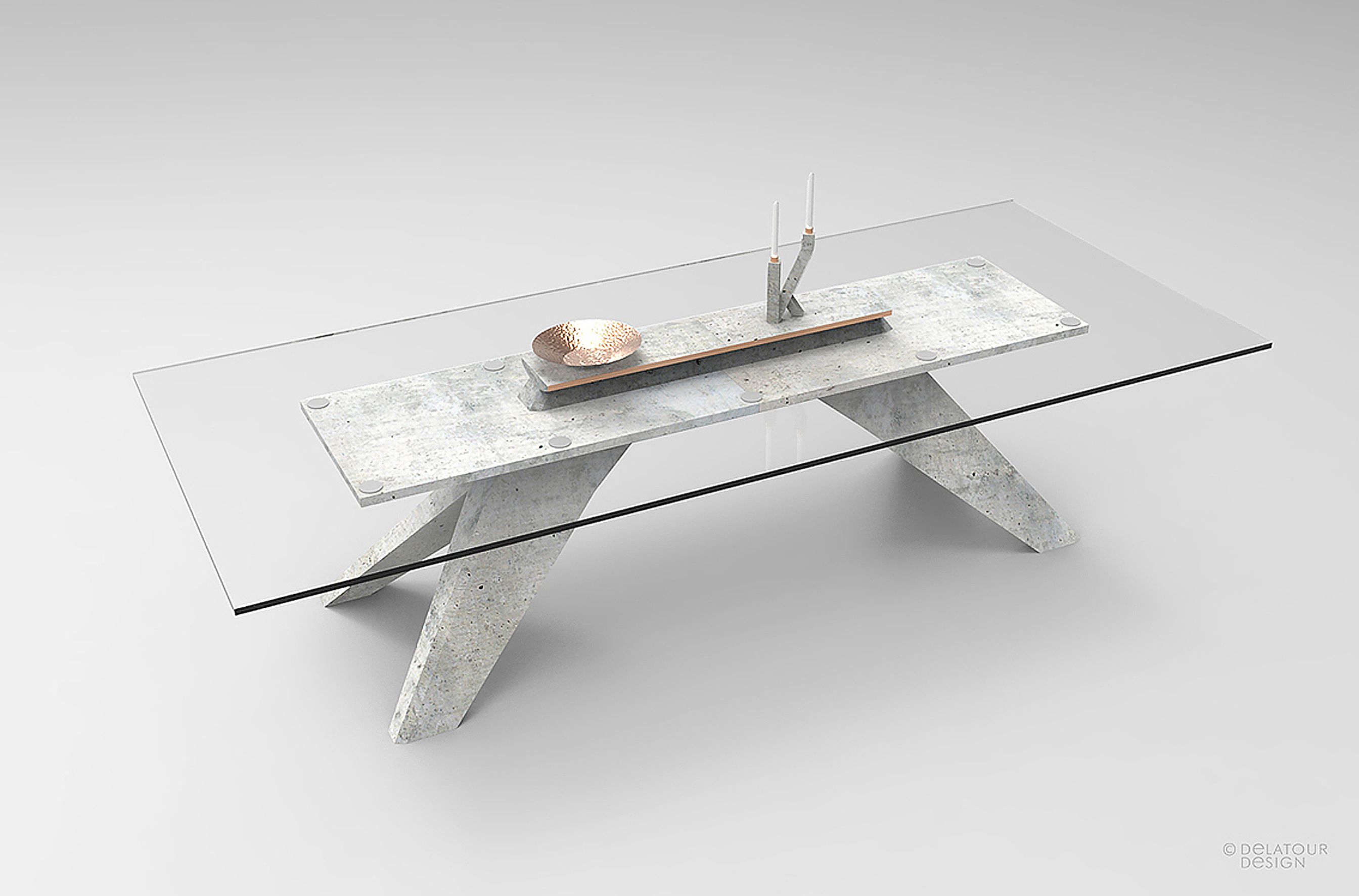 Concrete Table by DELATOUR DESIGN LAB | Archello