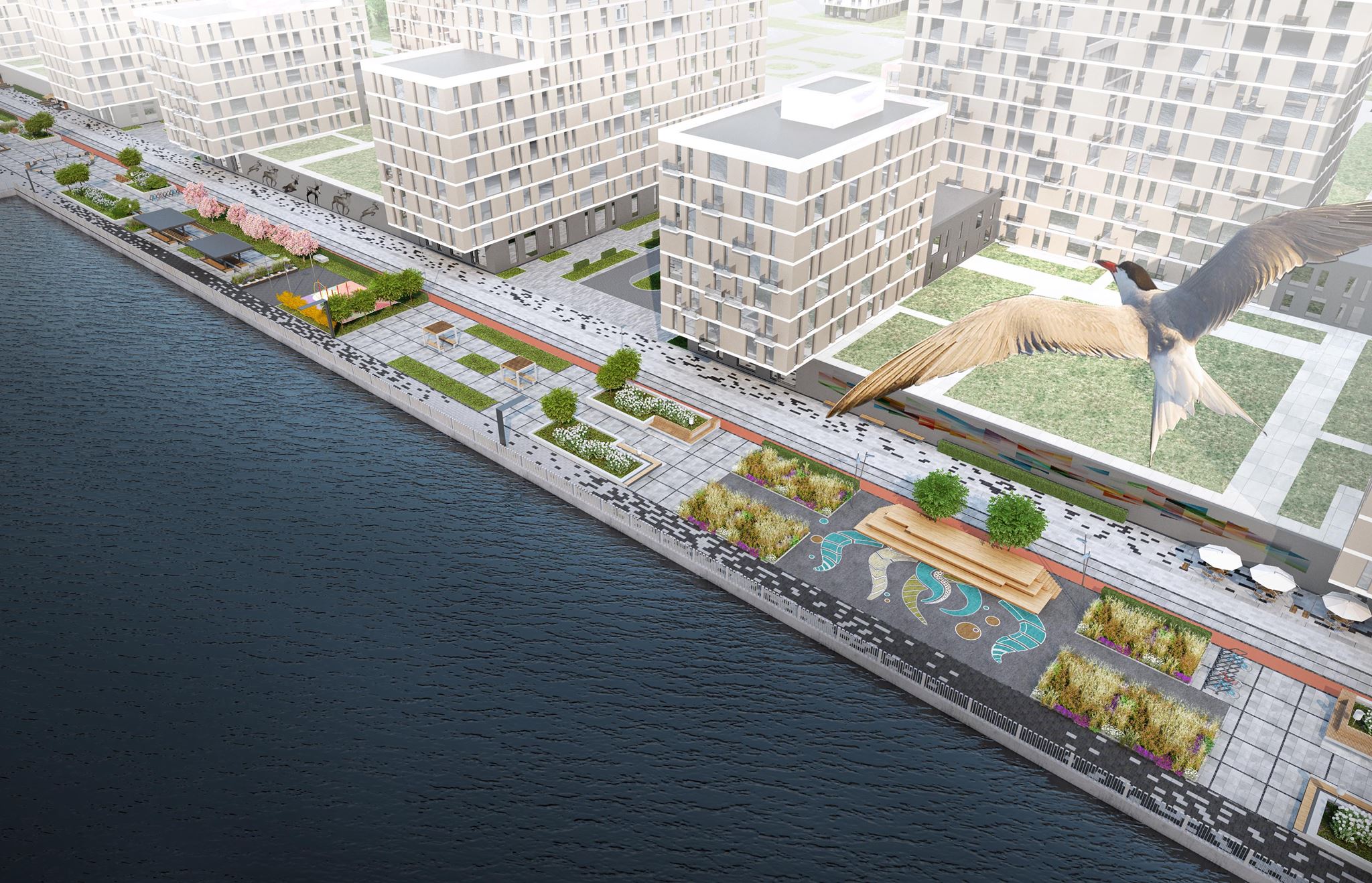 River Park waterfront reconstruction | T+T Architects | Archello