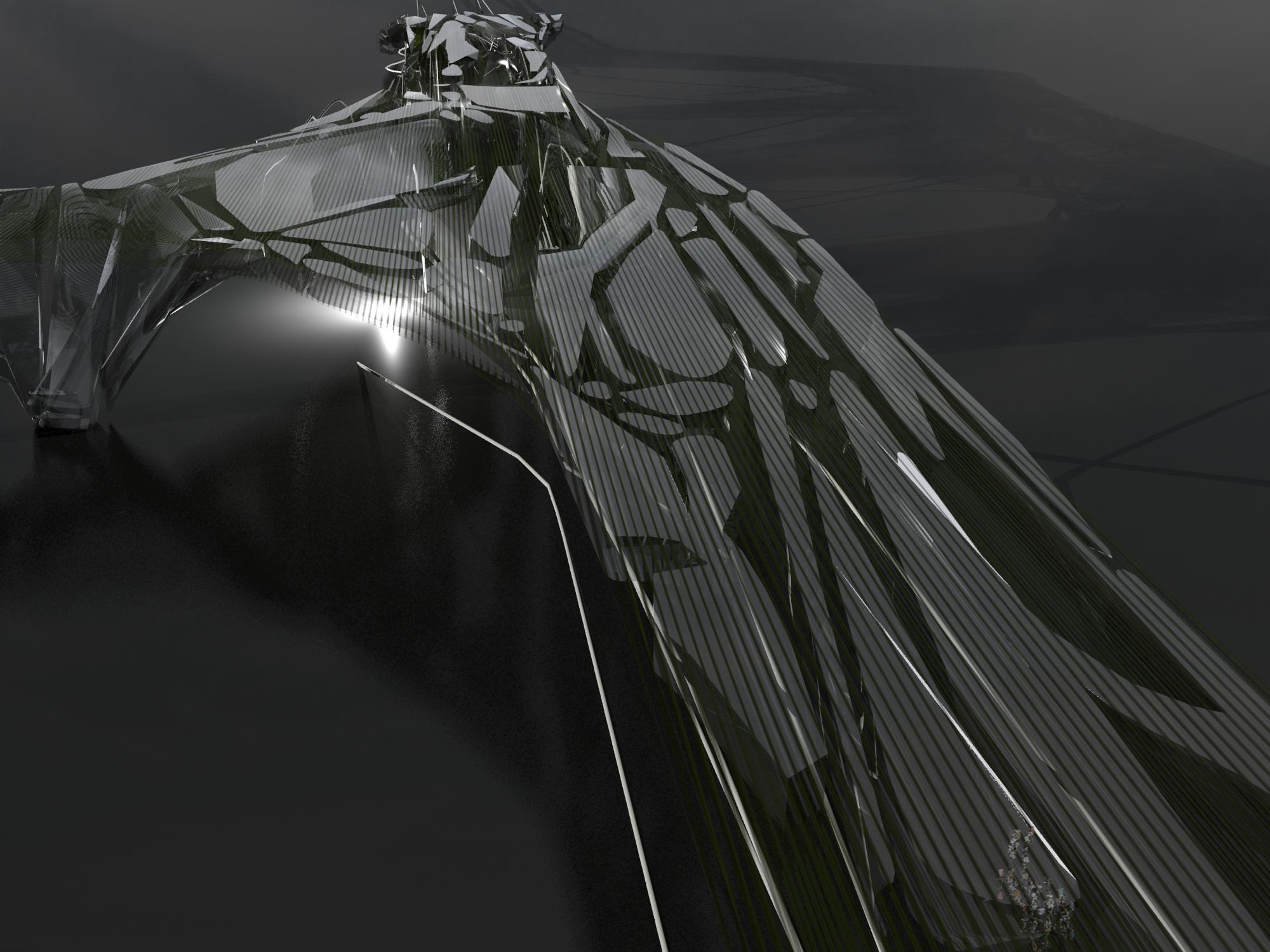 Nessie Loch Ness bridge - “a monster emerging from the water ...