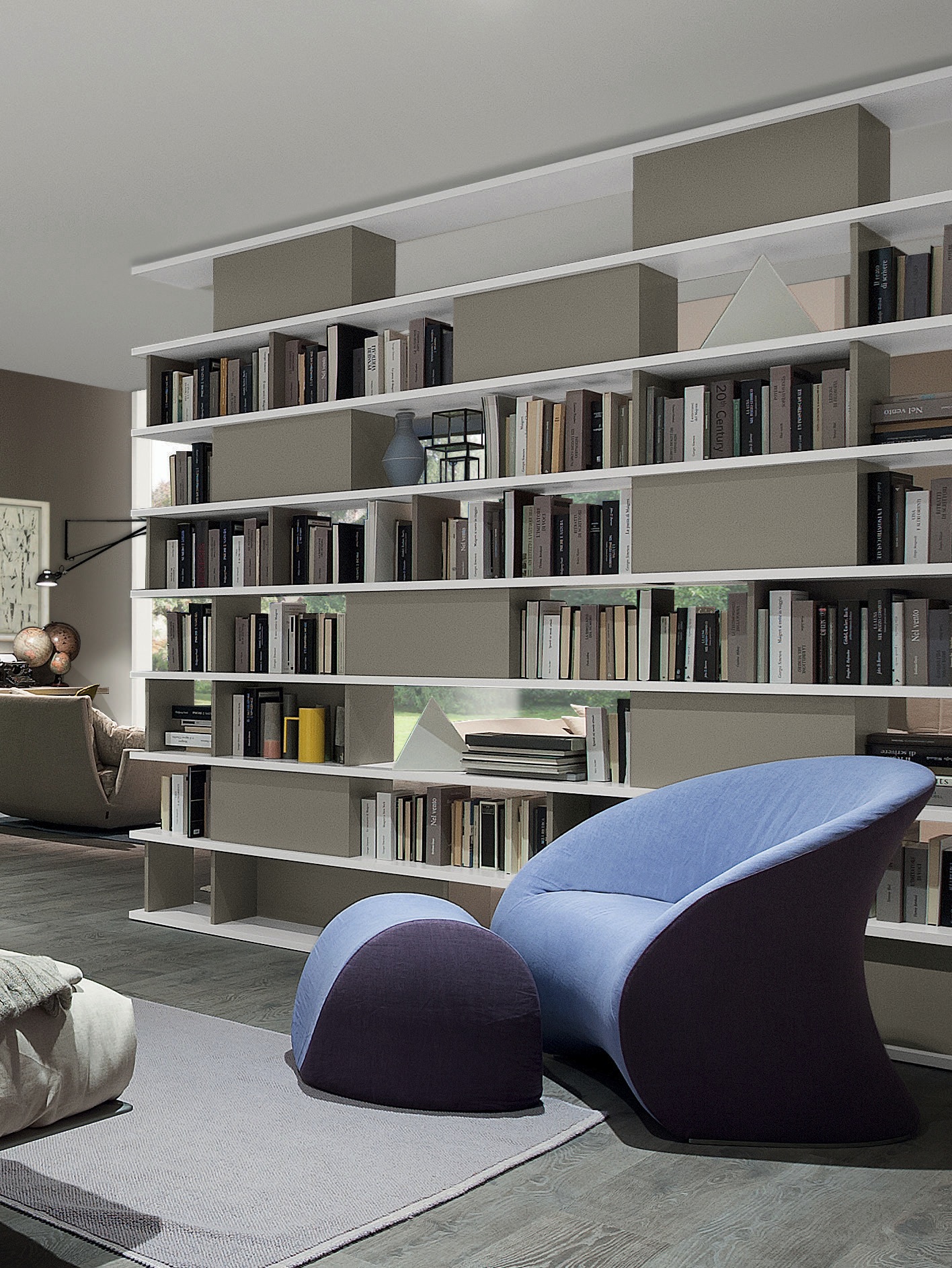 Double sided Domino Bookcase by Zalf | Archello