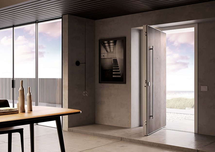 SECURITY DOOR WITH PIVOTING OPENING by DI.BI. SECURITY DOORS Srl | Archello