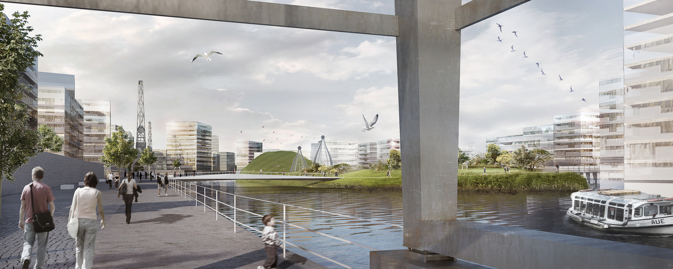 Gallery of Pedestrian and cycle bridge in HafenCity | gmp · von Gerkan ...