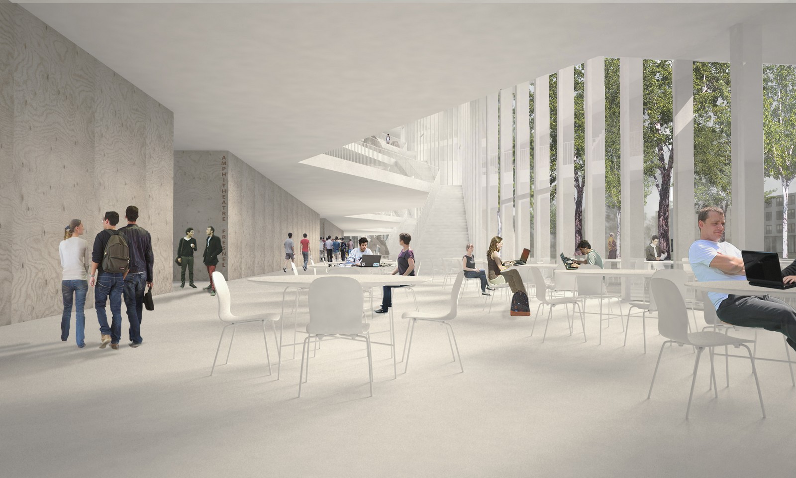 Learning Center of the Polytechnique school in Paris-Saclay University ...