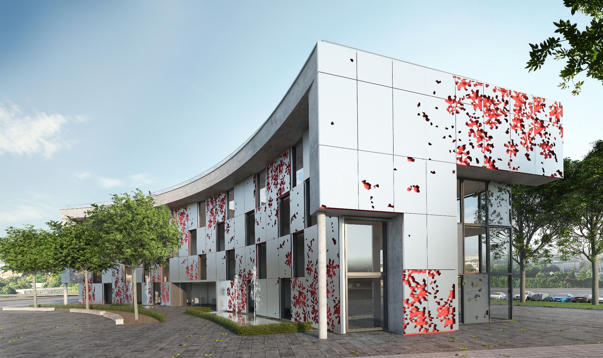 Colored rain barrier DELTA-FASSADE COLOR per DOERKEN | Archello