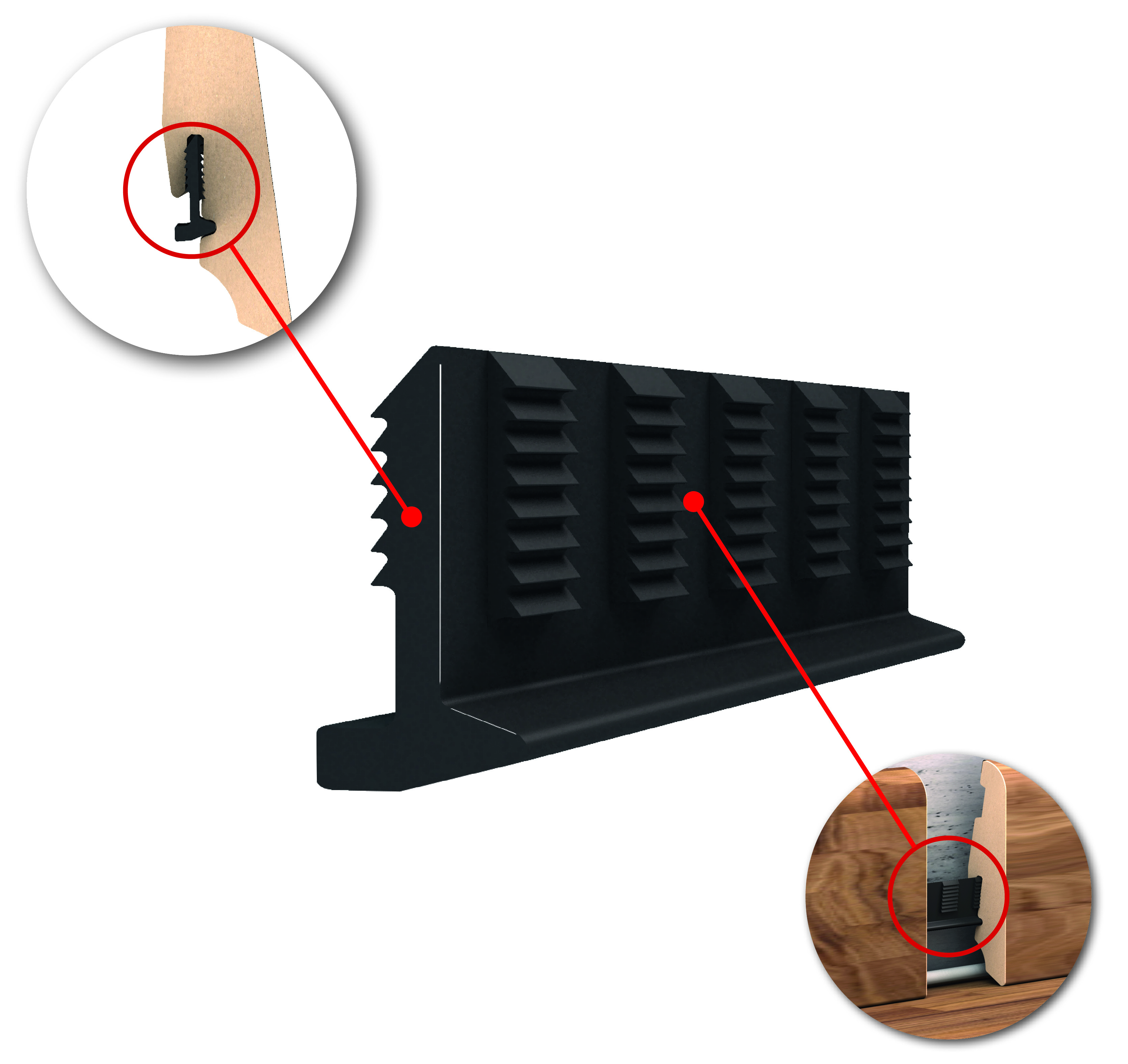 FN skirting connector van Neuhofer Holz | Archello