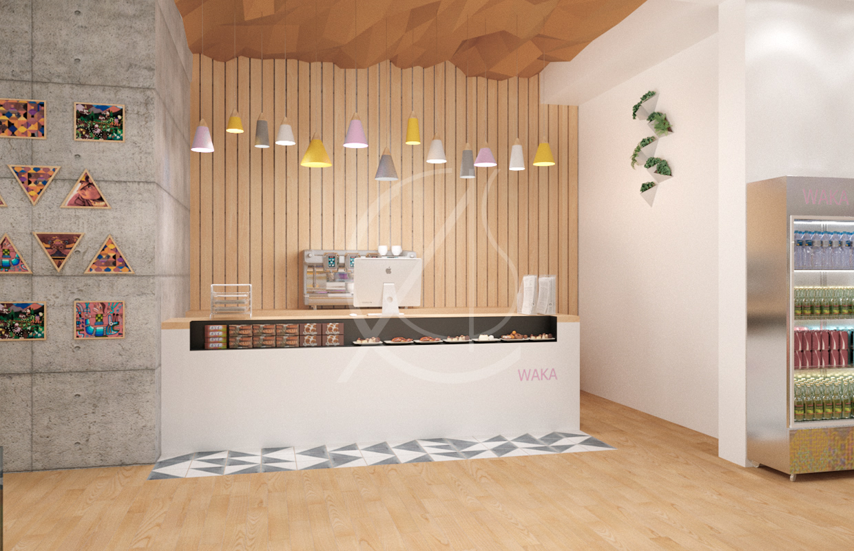 Waka Minimal Style Restaurant Interior Design | Comelite Architecture ...