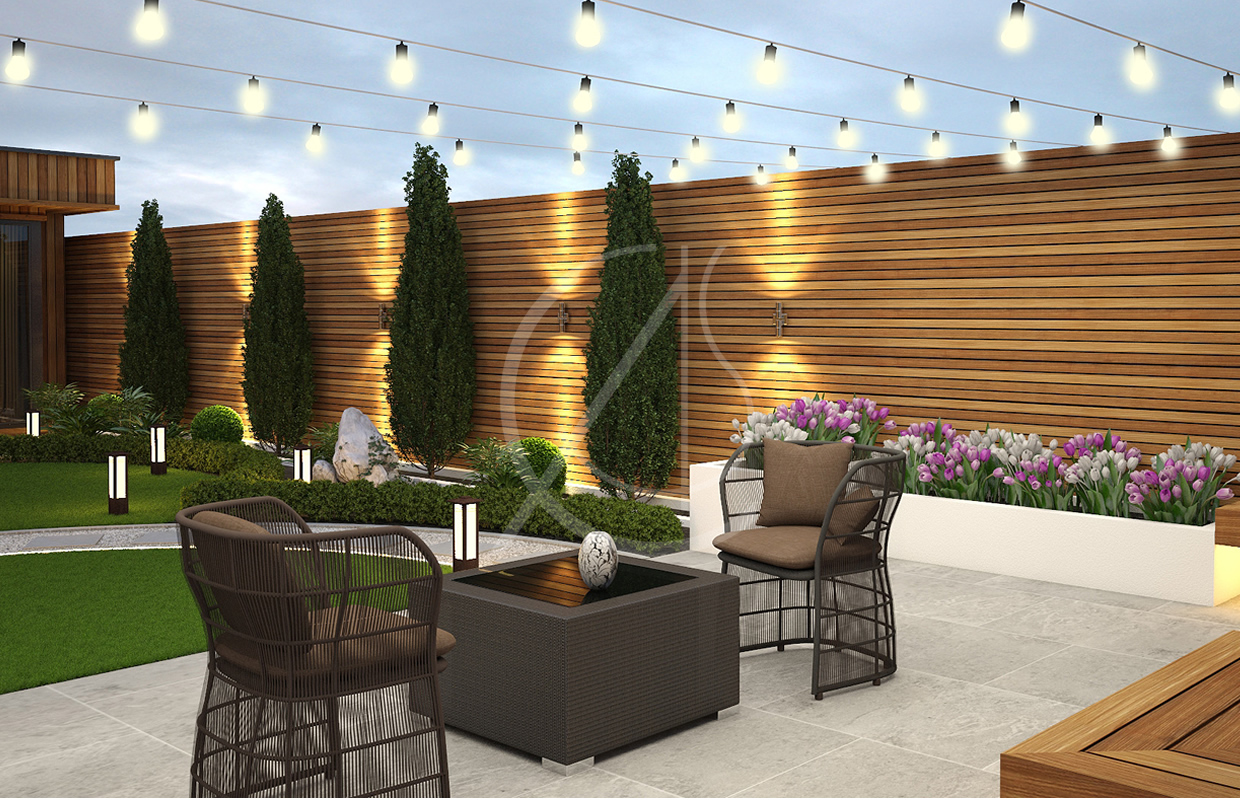 Gallery of Curved Landscape Garden Design | Comelite Architecture ...