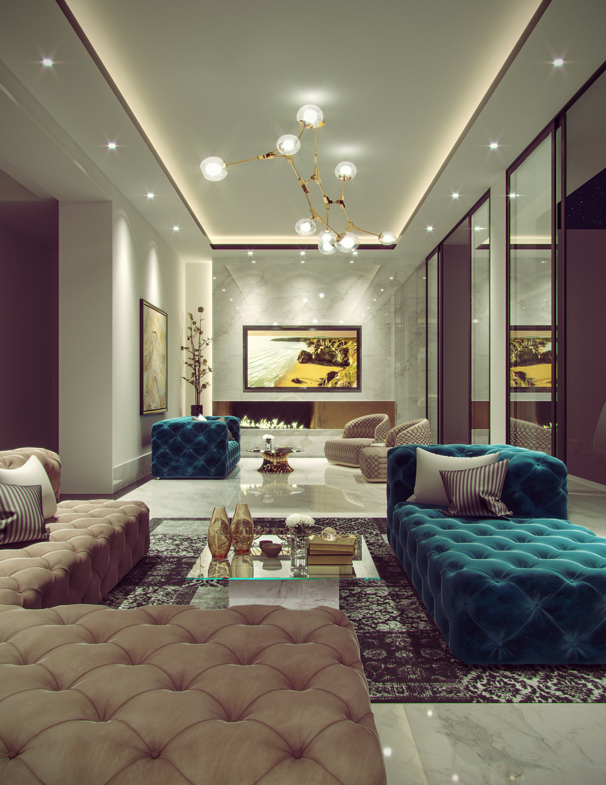 Gallery of Family Villa Contemporary Arabic Interior Design | Comelite ...