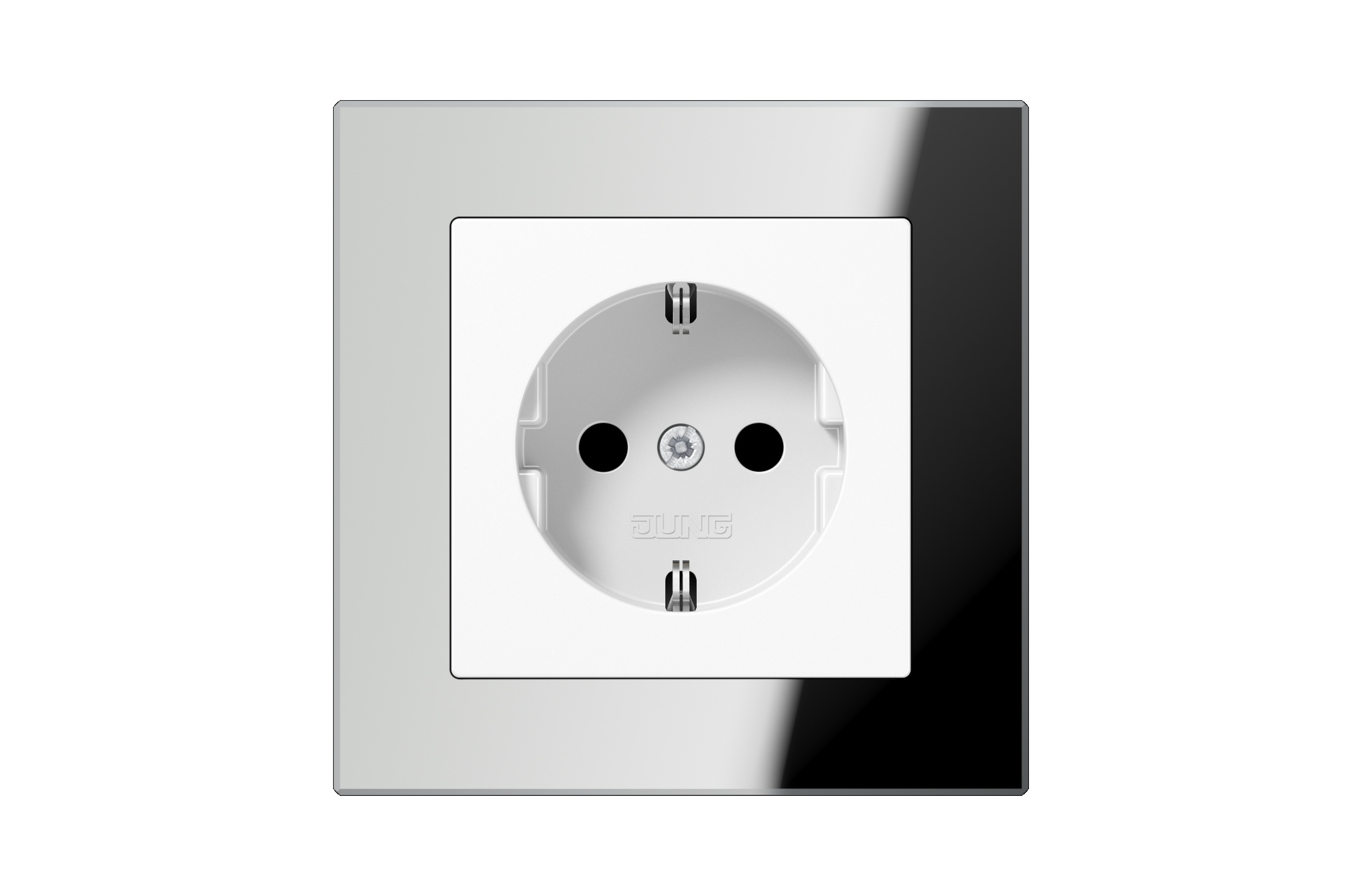 A Creation SCHUKO-Socket in silver by Jung | Archello