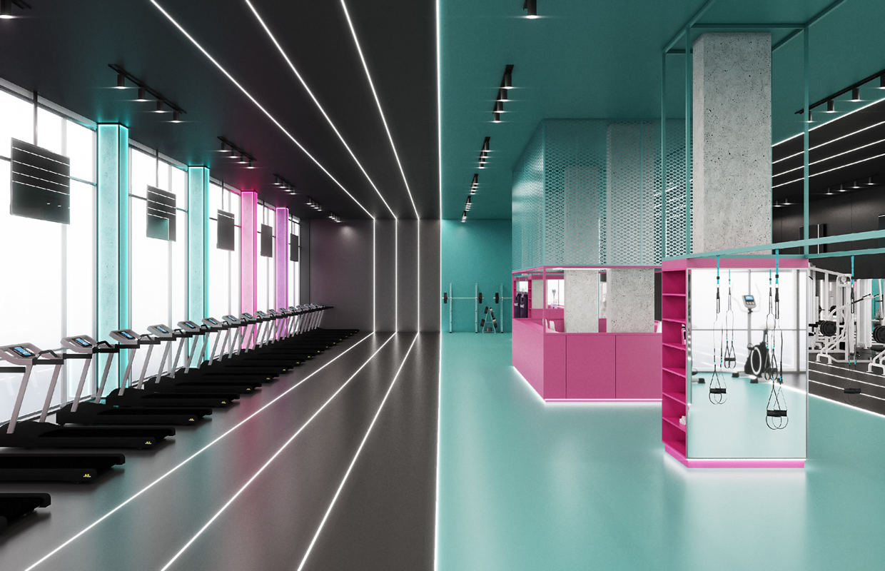 Gallery of Ladies' Fitness Center Interior Design | Comelite ...