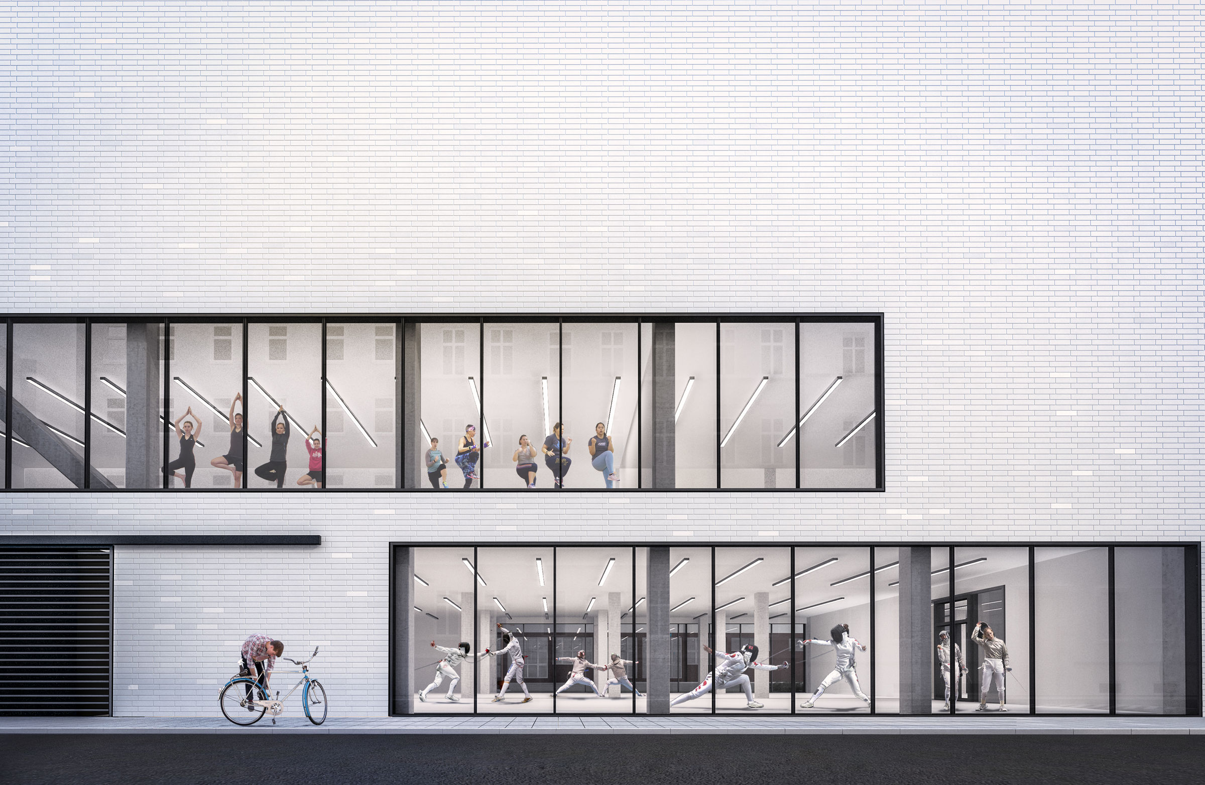 Hybrid sports complex with fencing hall | arch_it | Media - Renders - 1 ...