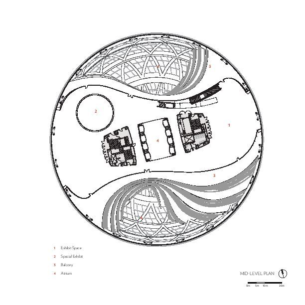 Gallery of Kazakhstan Pavilion and Science Museum (Nur Alem) | Adrian Smith + Gordon Gill ...