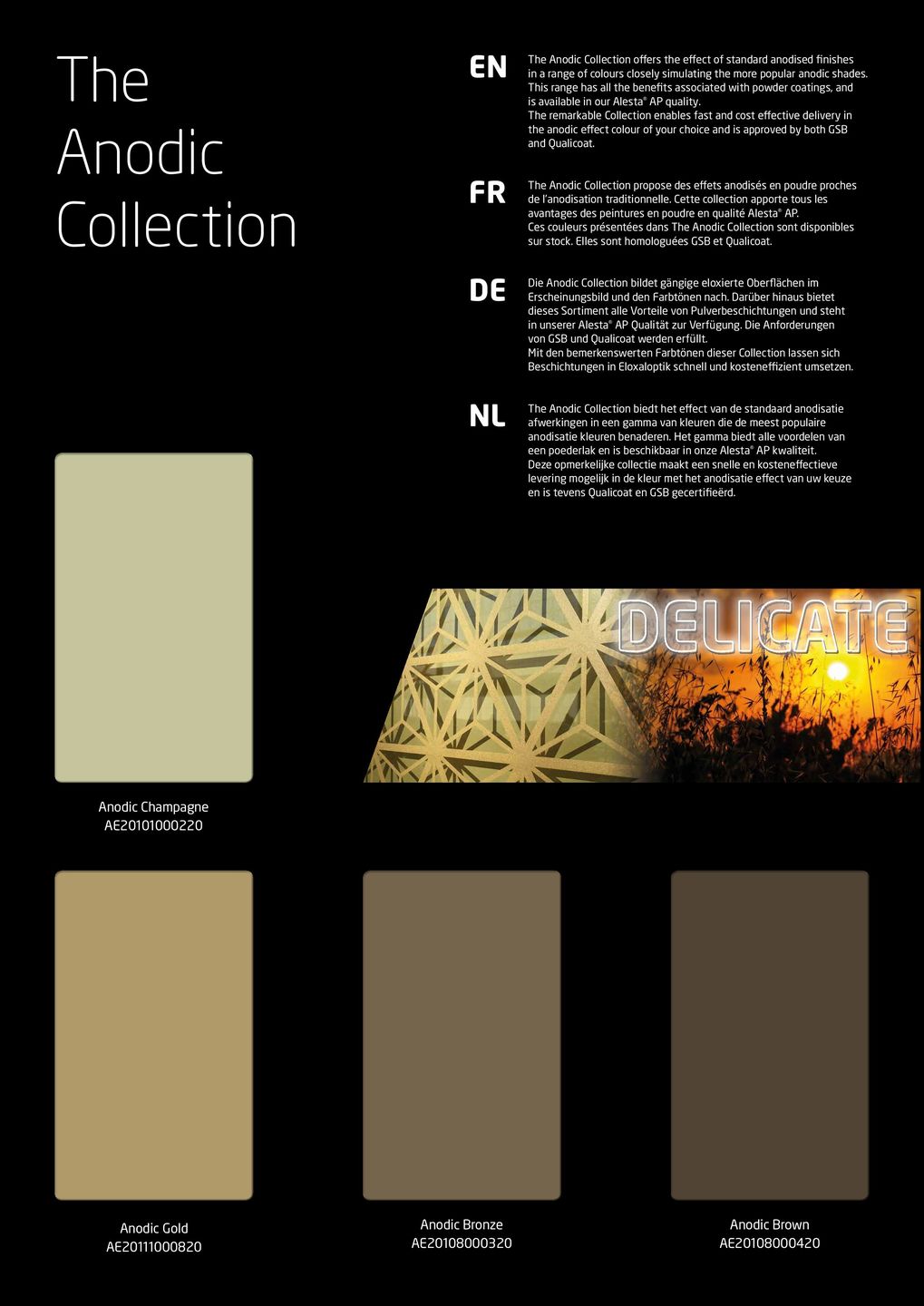 The Anodic Collection by Axalta Powder Coatings EMEA | Media - Photos ...