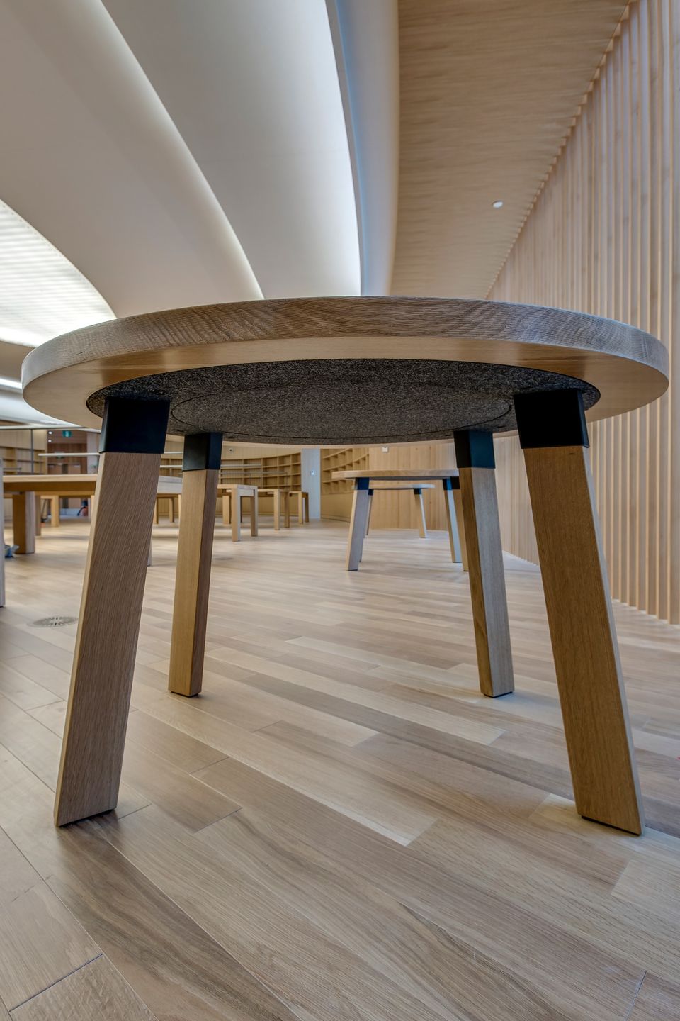 Reading Room Tables - New Central Library by Möbius Objects | Media ...