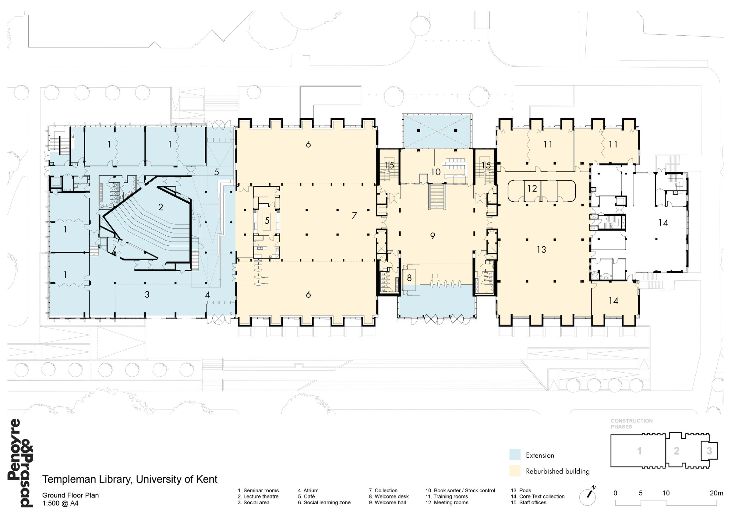 Gallery of Templeman Library Extension | Penoyre & Prasad | Media - 4