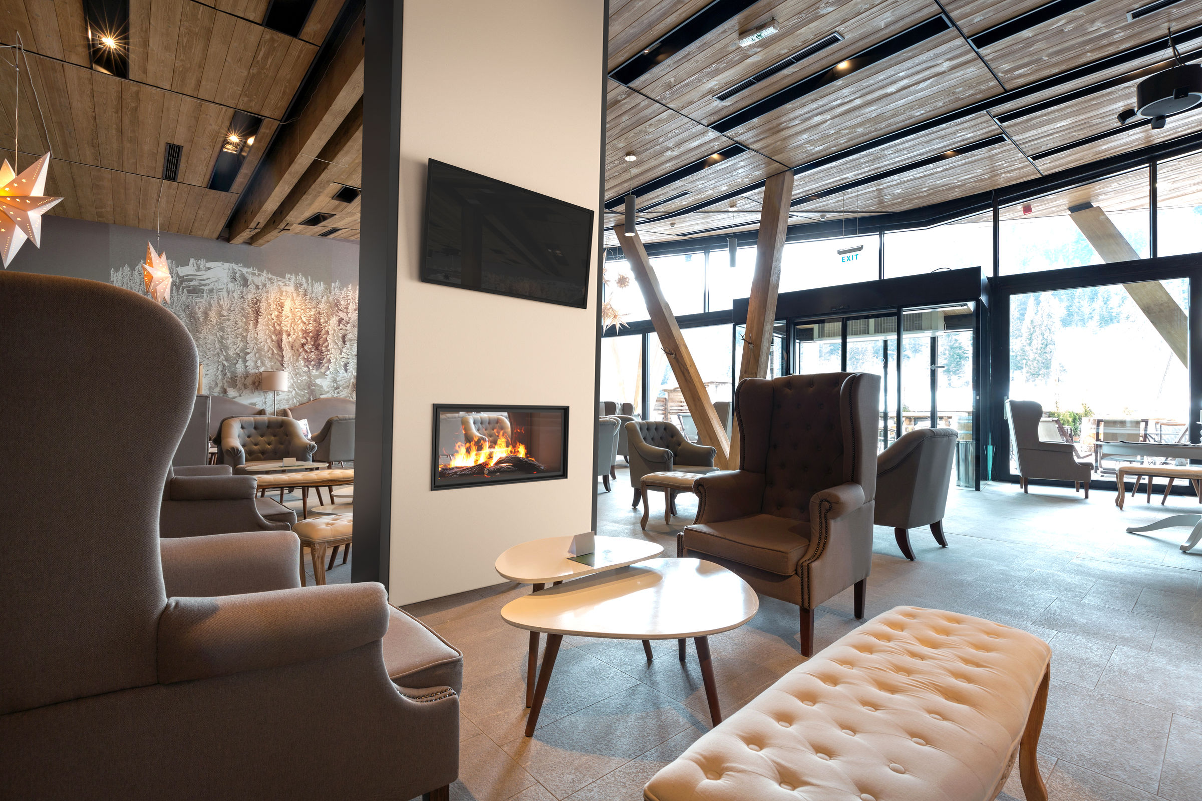 36 Inch See-Thru | Built-In Linear Vapor-Fire Fireplace by CF + D ...