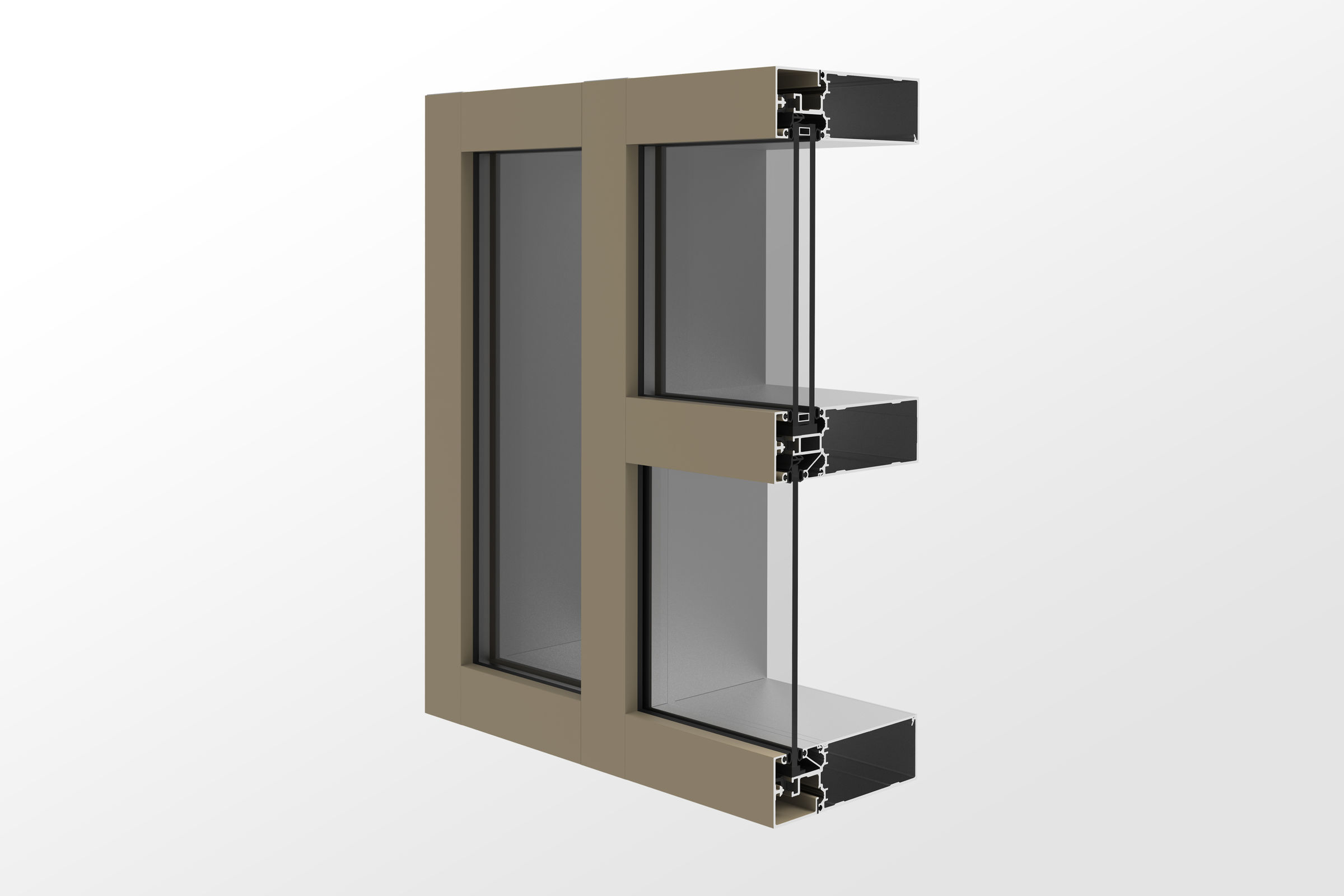 YCW 700 Thermally Improved, Outside Glazed Curtain Wall System por YKK ...