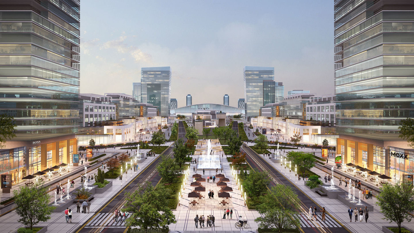 Railway station area concept | INK Architects | Archello