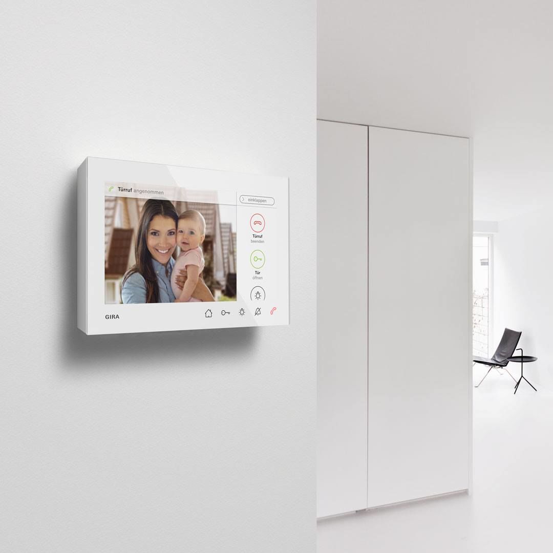 Gira surface-mounted video home station by Gira | Archello
