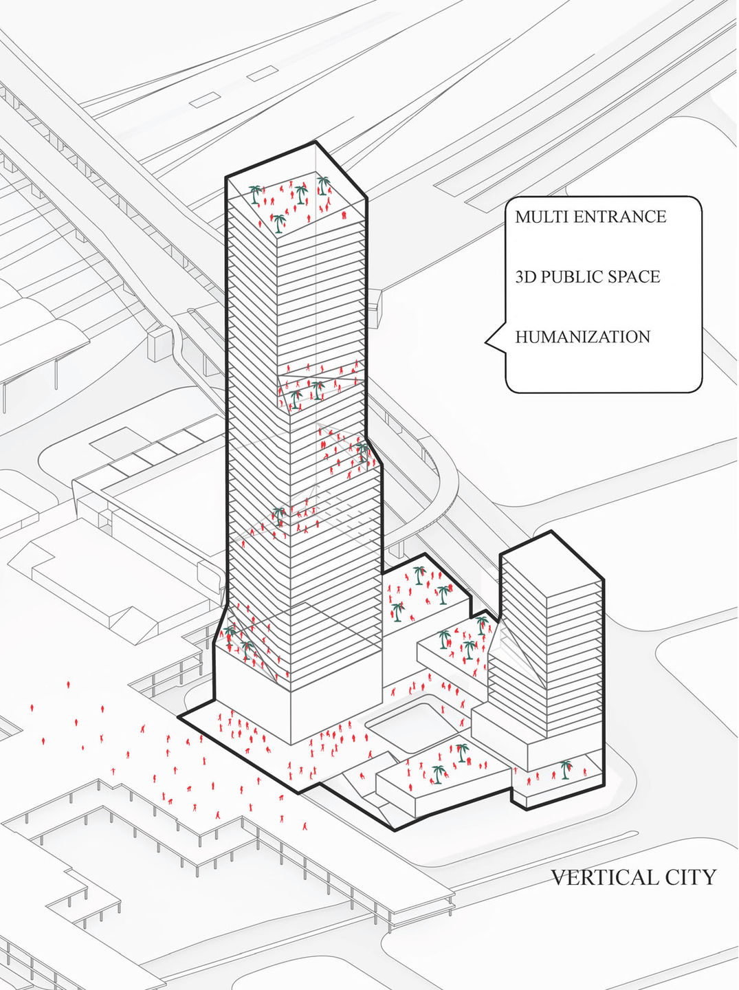 Gallery of The Shenzhen North Station Huide Tower | HPP Architects ...