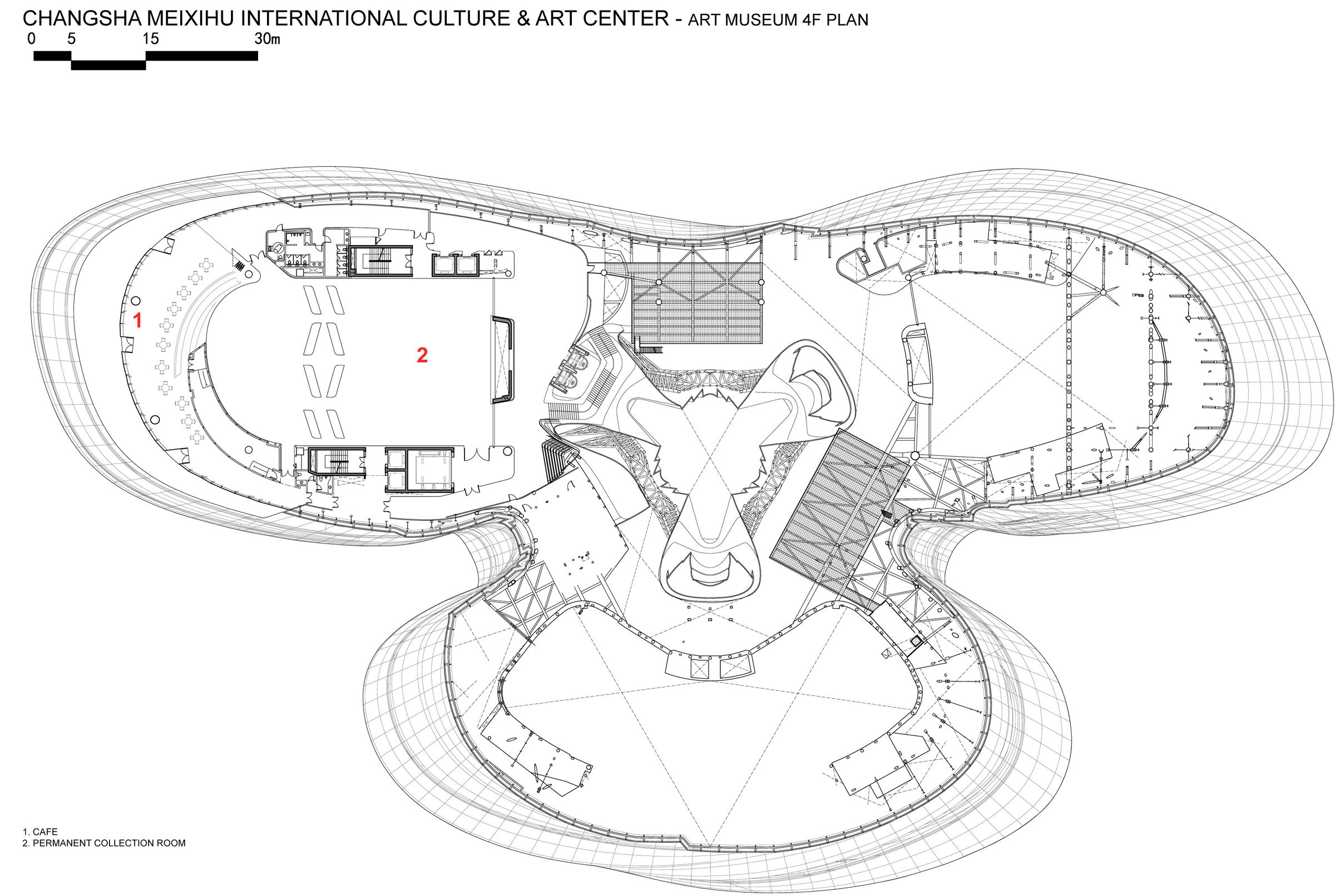 Gallery of Changsha Meixihu Int. Culture & Arts Centre | Zaha Hadid ...