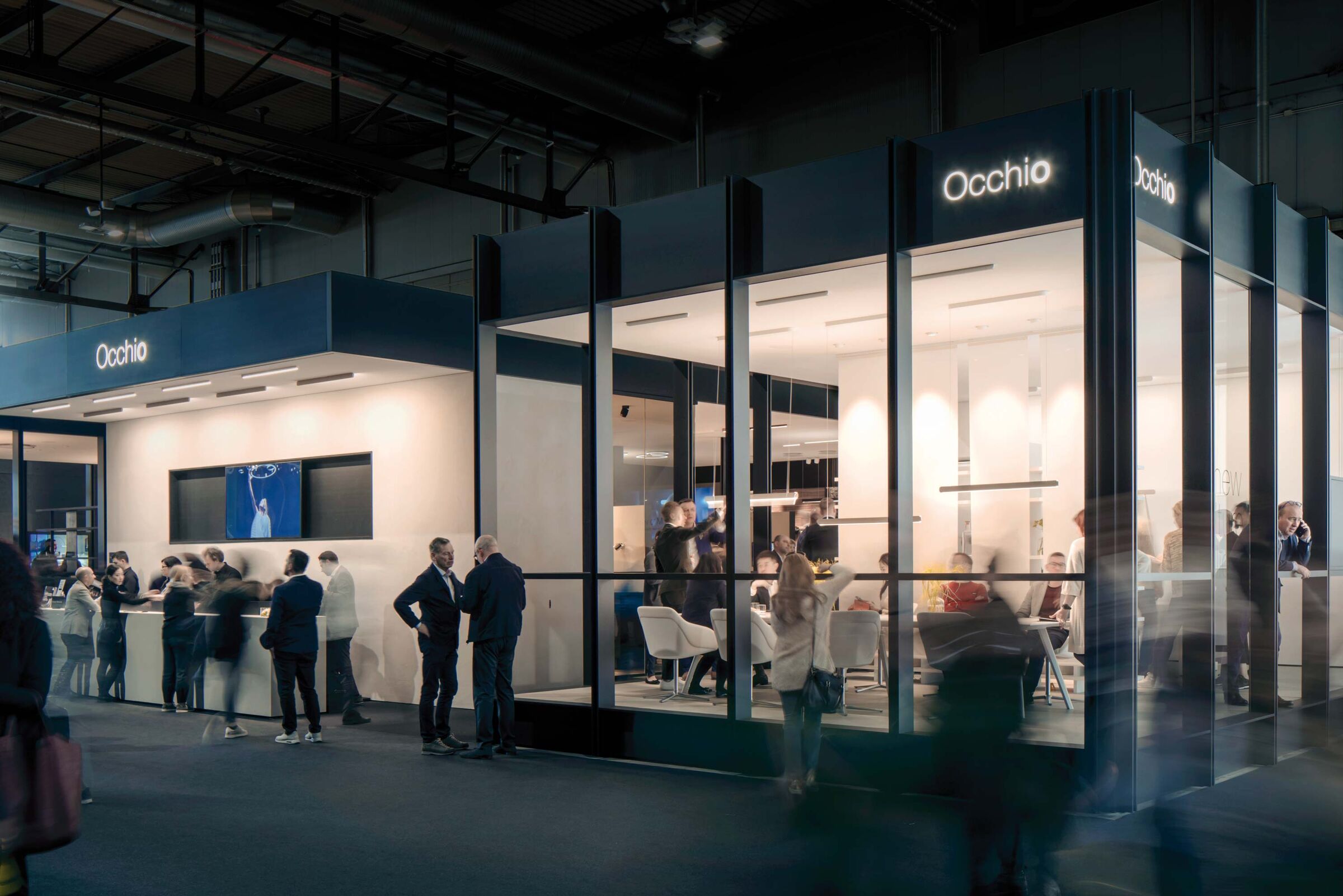 Booth at Euroluce 2019, Occhio | 1zu33 Architectural Brand Identity ...