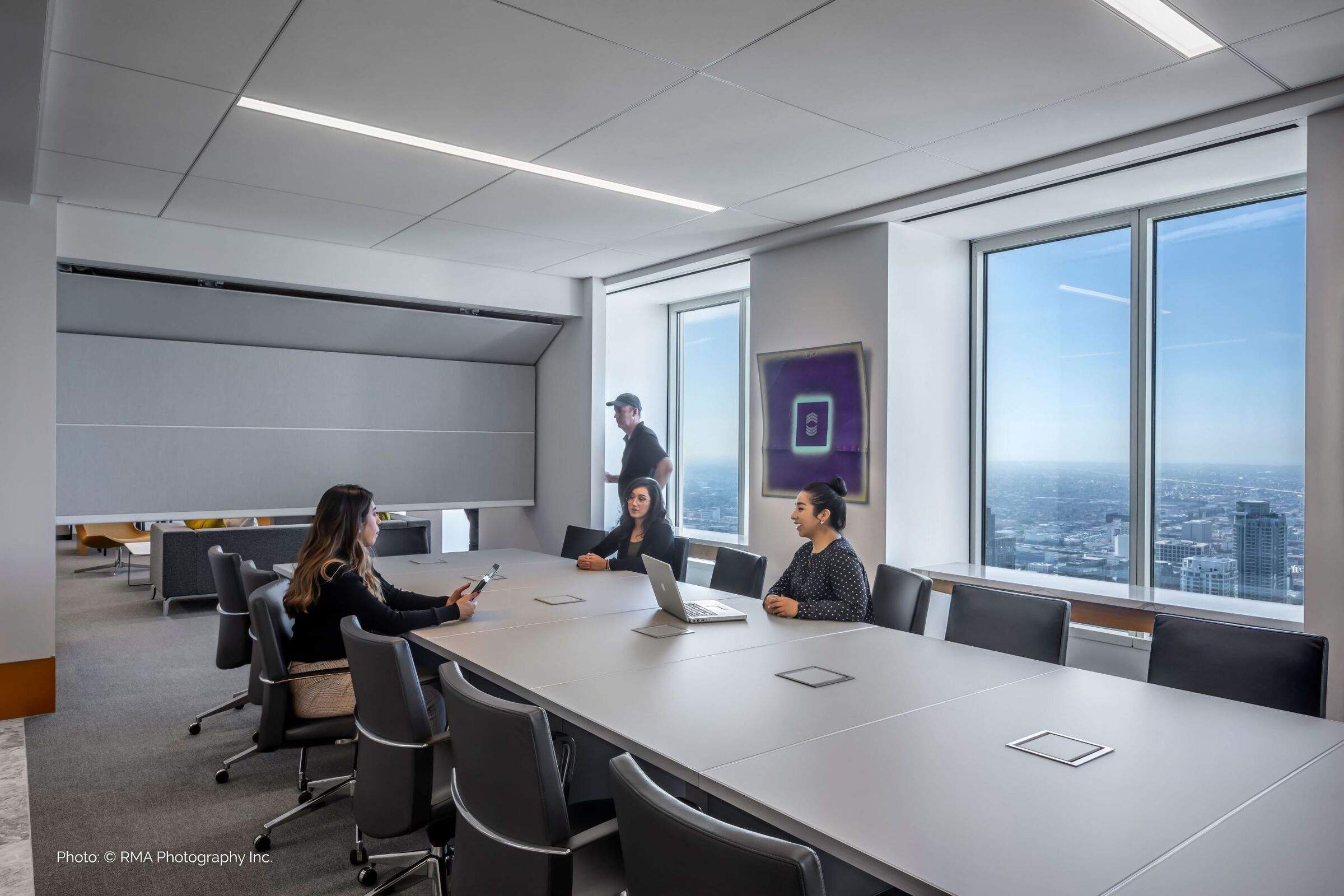 Zenith® Series vertically folding interior partition wall by Skyfold ...