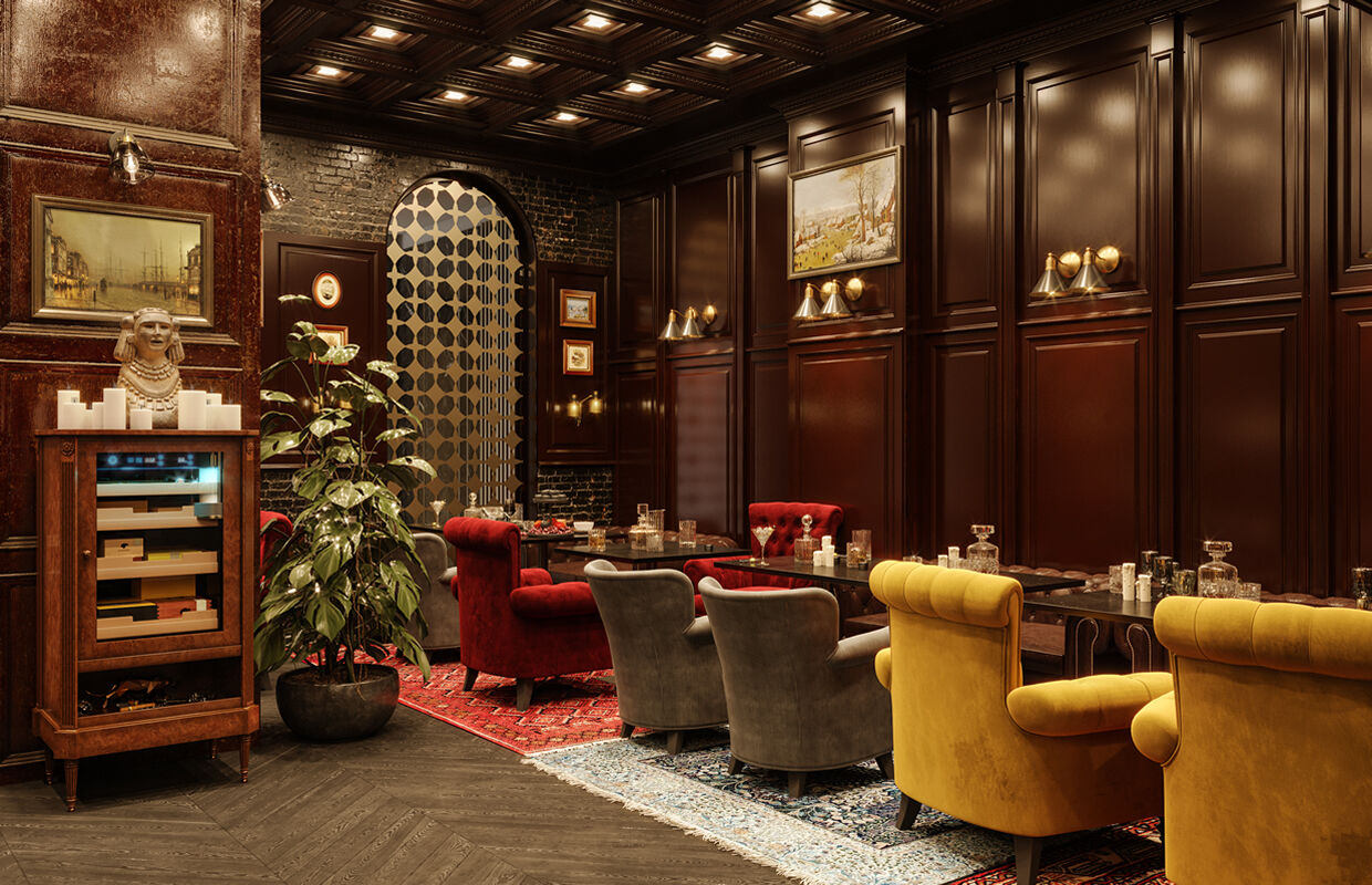 Arabic And Modern Hotel Interior