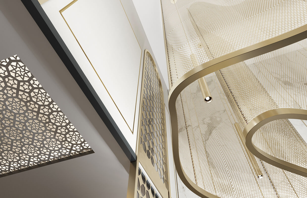 Arabic And Modern Hotel Interior