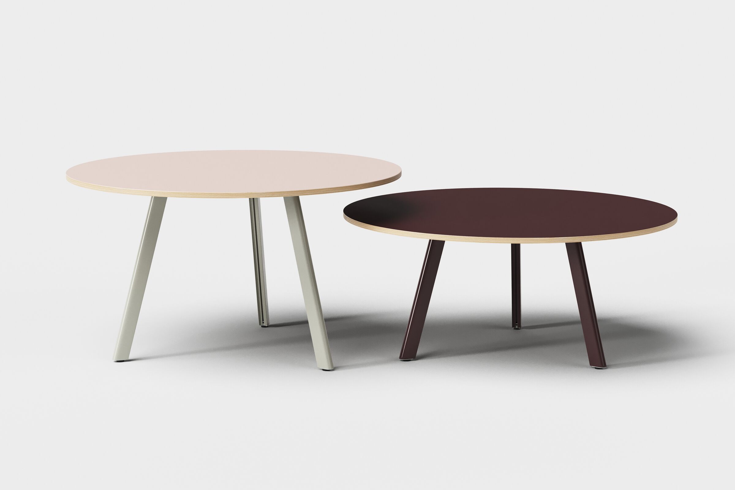 Big Lite Round Modular Table System per De Vorm | Archello