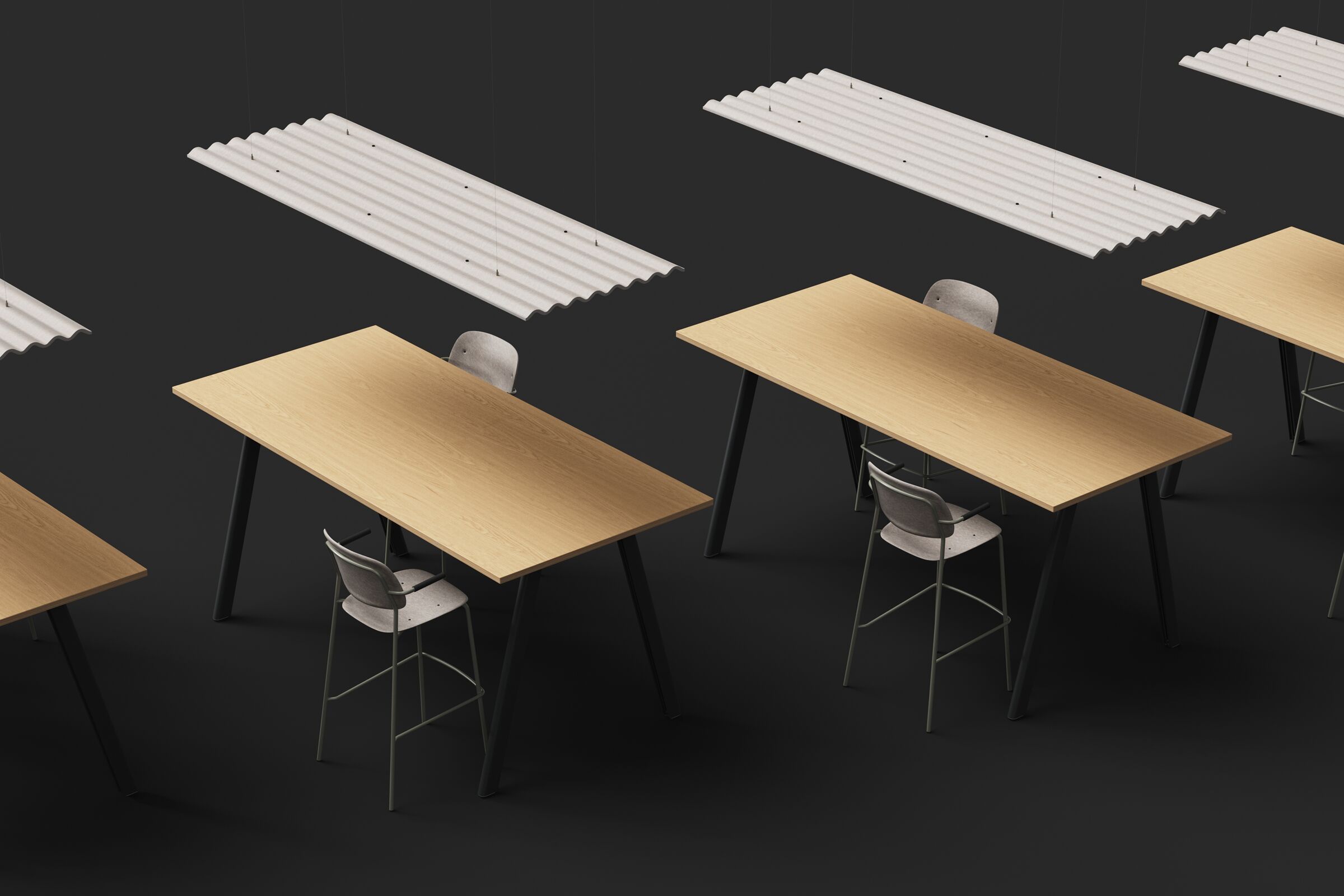 Mute Flow Floating Acoustic Panel by De Vorm | Archello