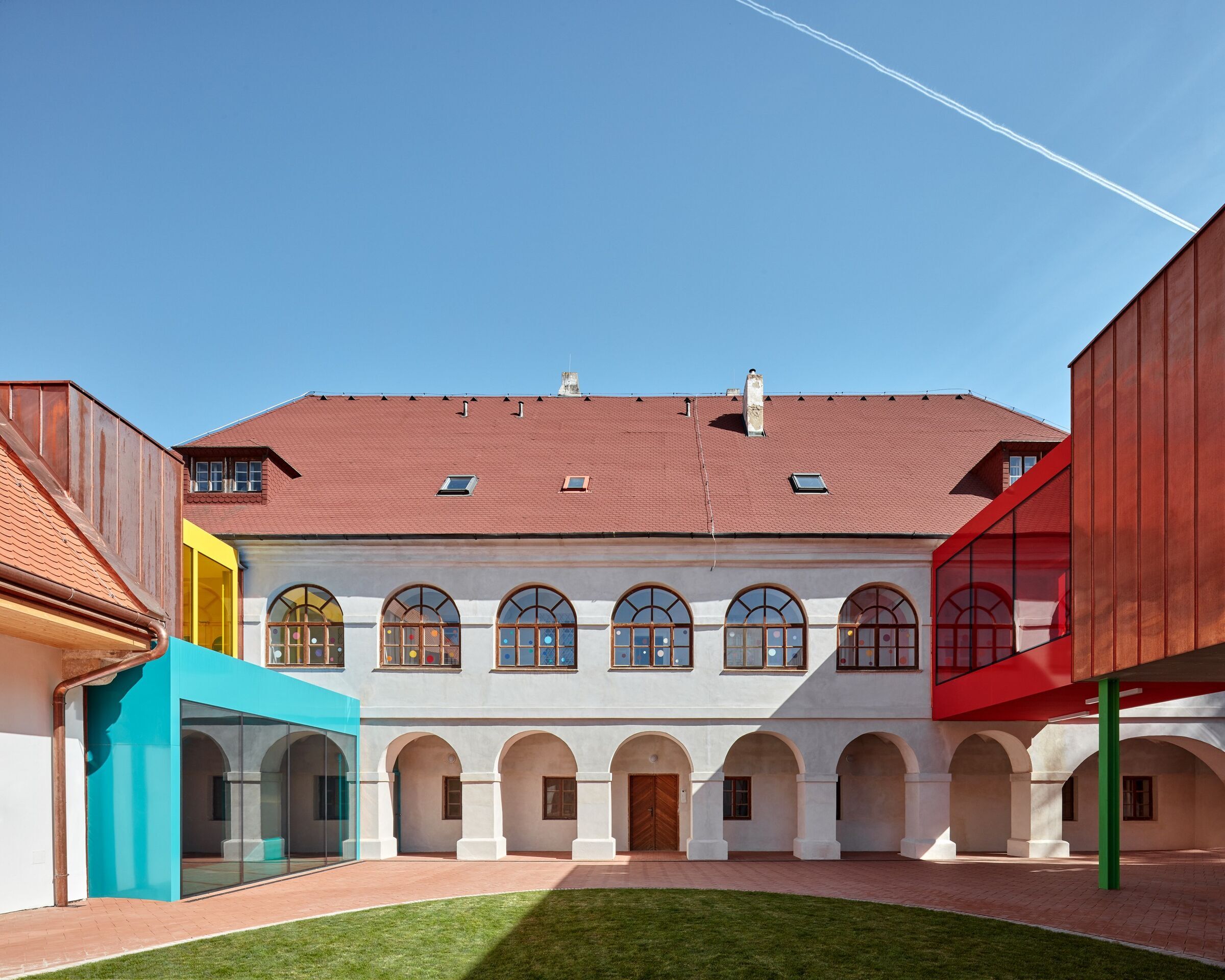 Bold and colourful elementary school additions are playfully ...