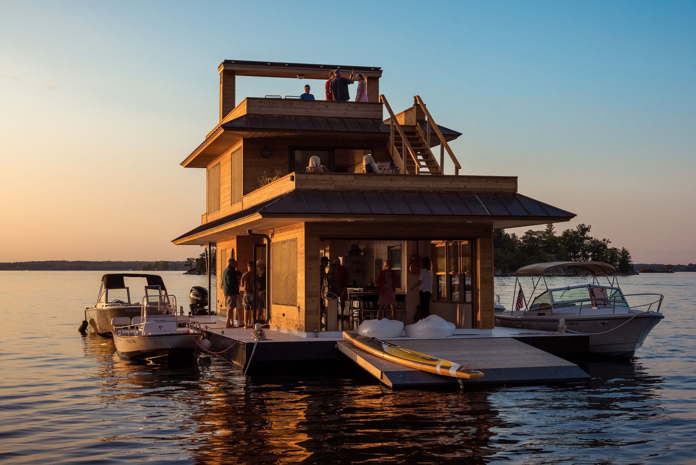 Gallery of St. Lawrence Barge Yacht, Float 52’ | Taylored Architecture ...