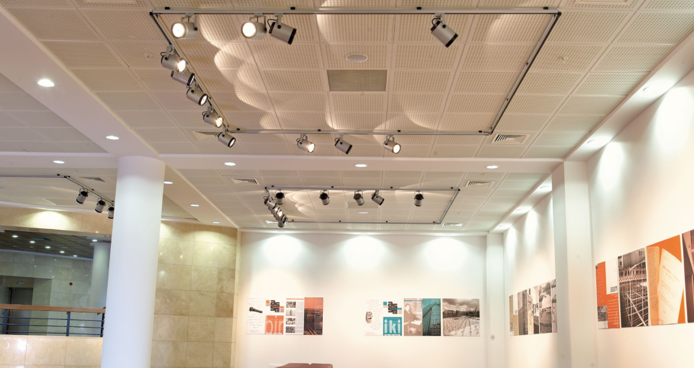 ACOUSTIC GYPSUM BOARD PLATE SUSPENDED CEILING SYSTEM-T24 LAY IN por ...