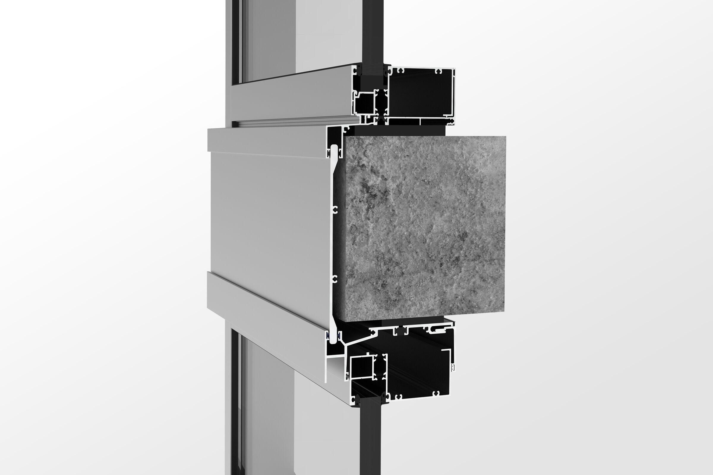 YWW 50T Thermally Broken Window Wall System with Optional Slab Edge ...