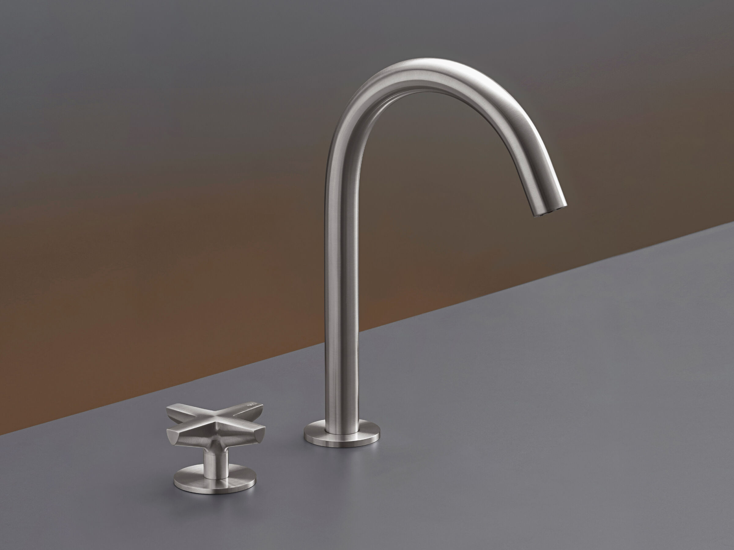 CRX02 - Two-hole progressive mixer with swivelling spout H. 235 mm by ...