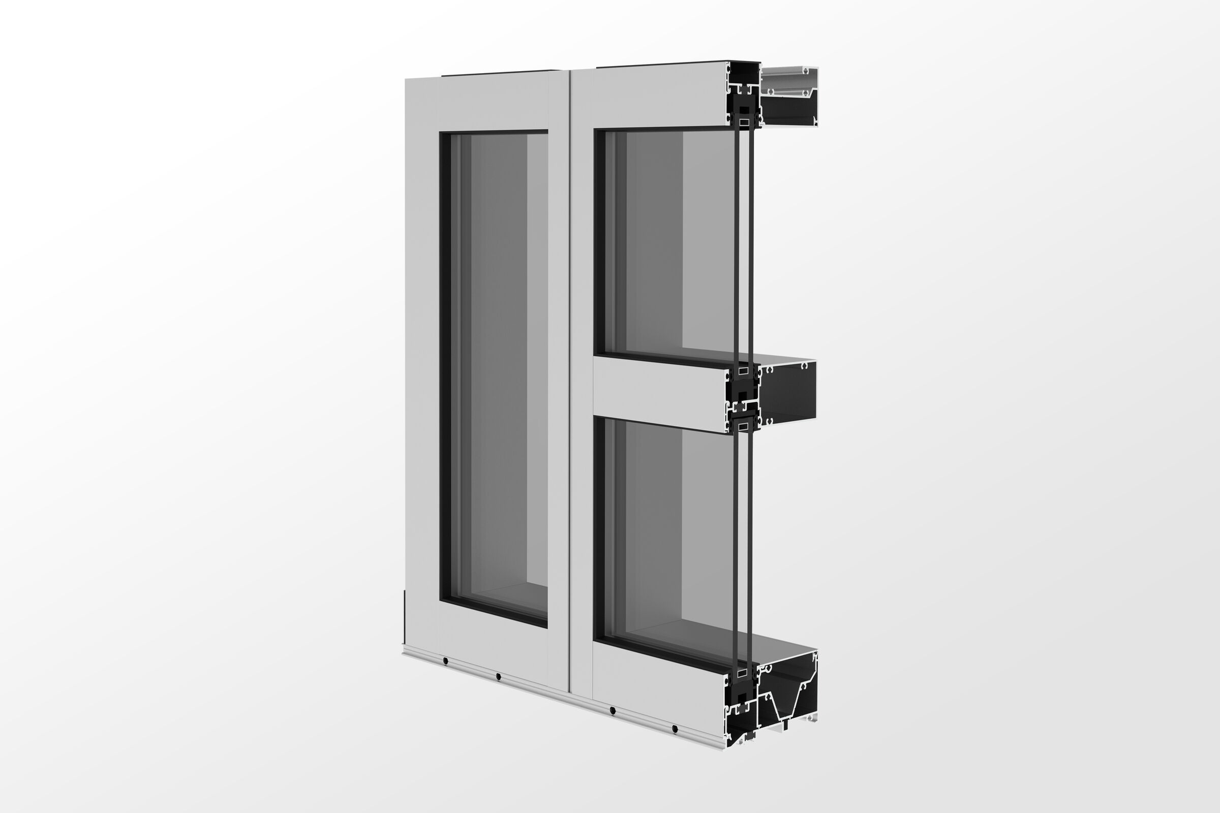 YWW 50 TU Thermally Broken Window Wall System with Optional Slab Edge ...