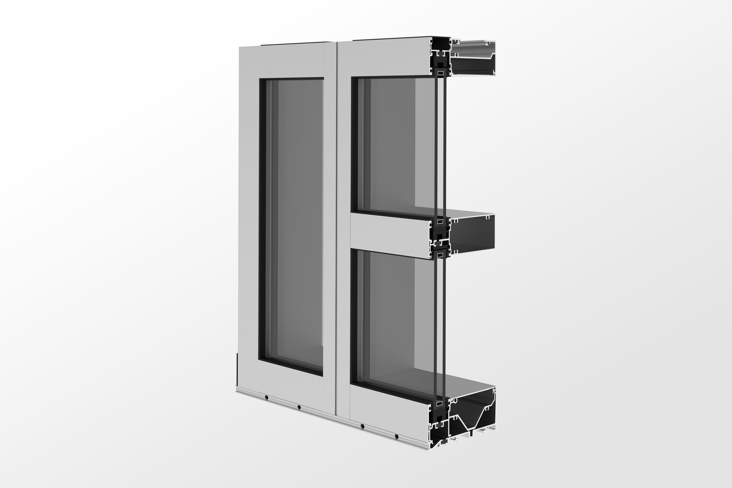 YWW 60 TU Thermally Broken Window Wall System with Optional Slab Edge ...