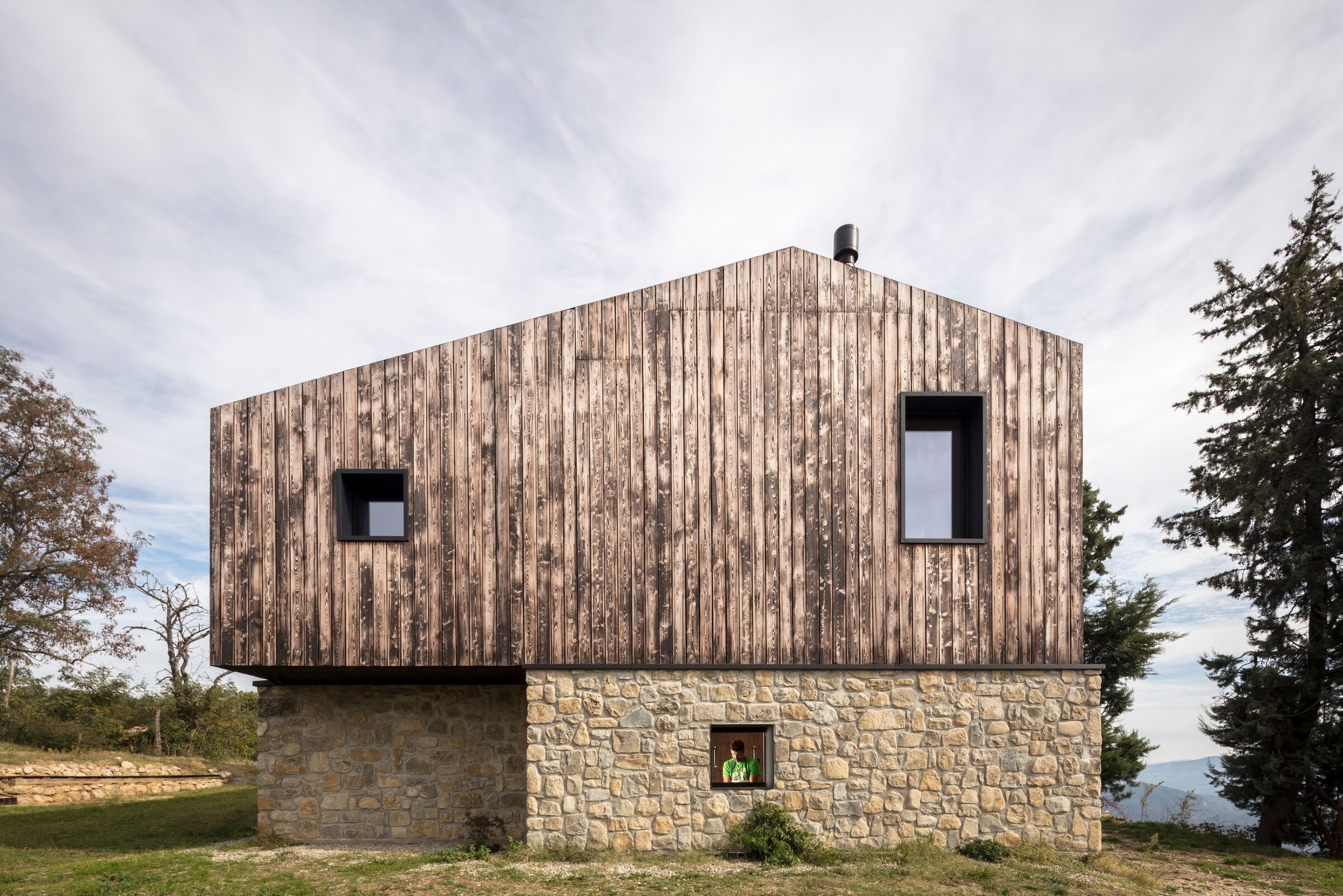 Mountain Modern Stone Architecture
