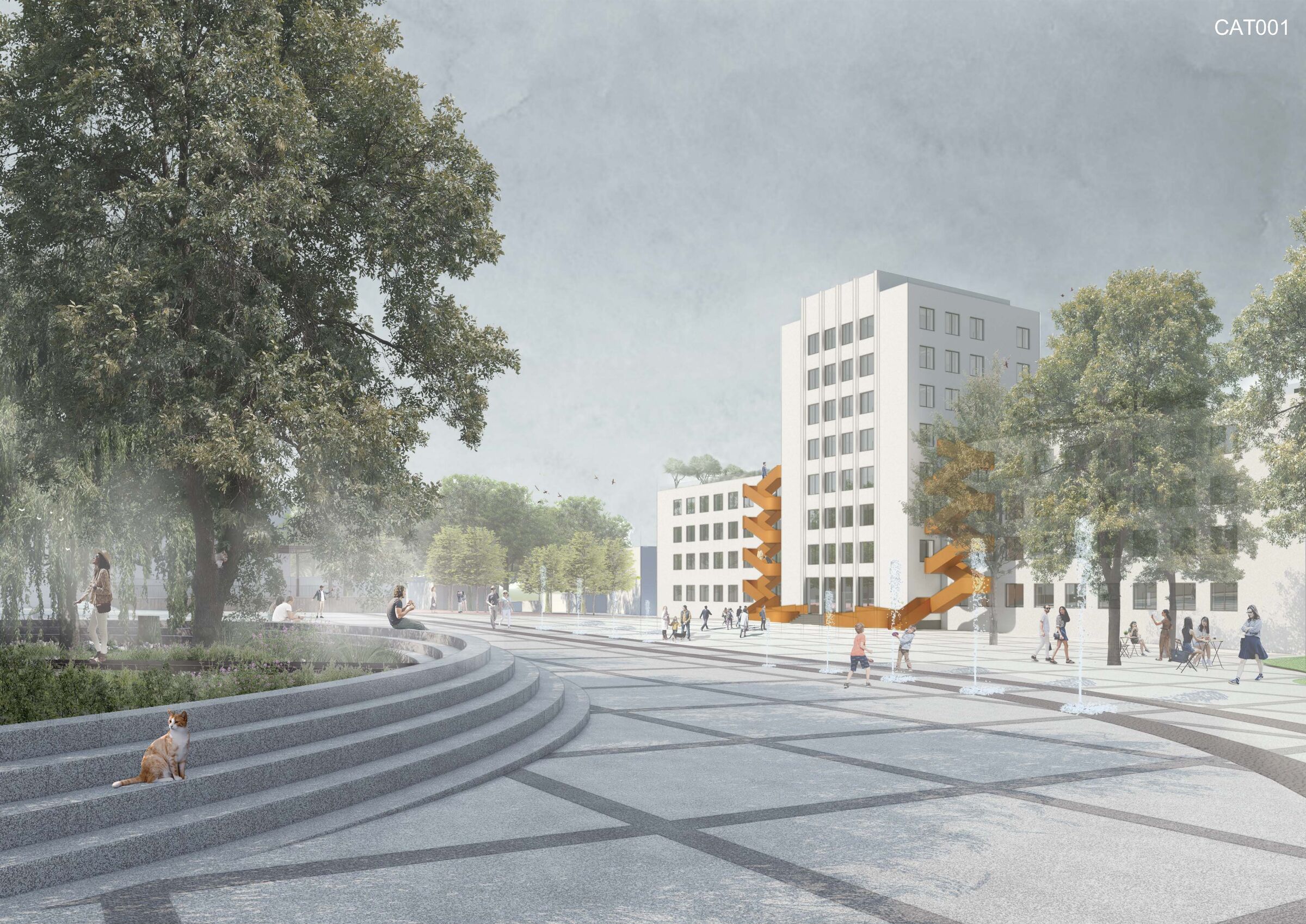 Square, street and building. Competition | Collaba Architects | Archello