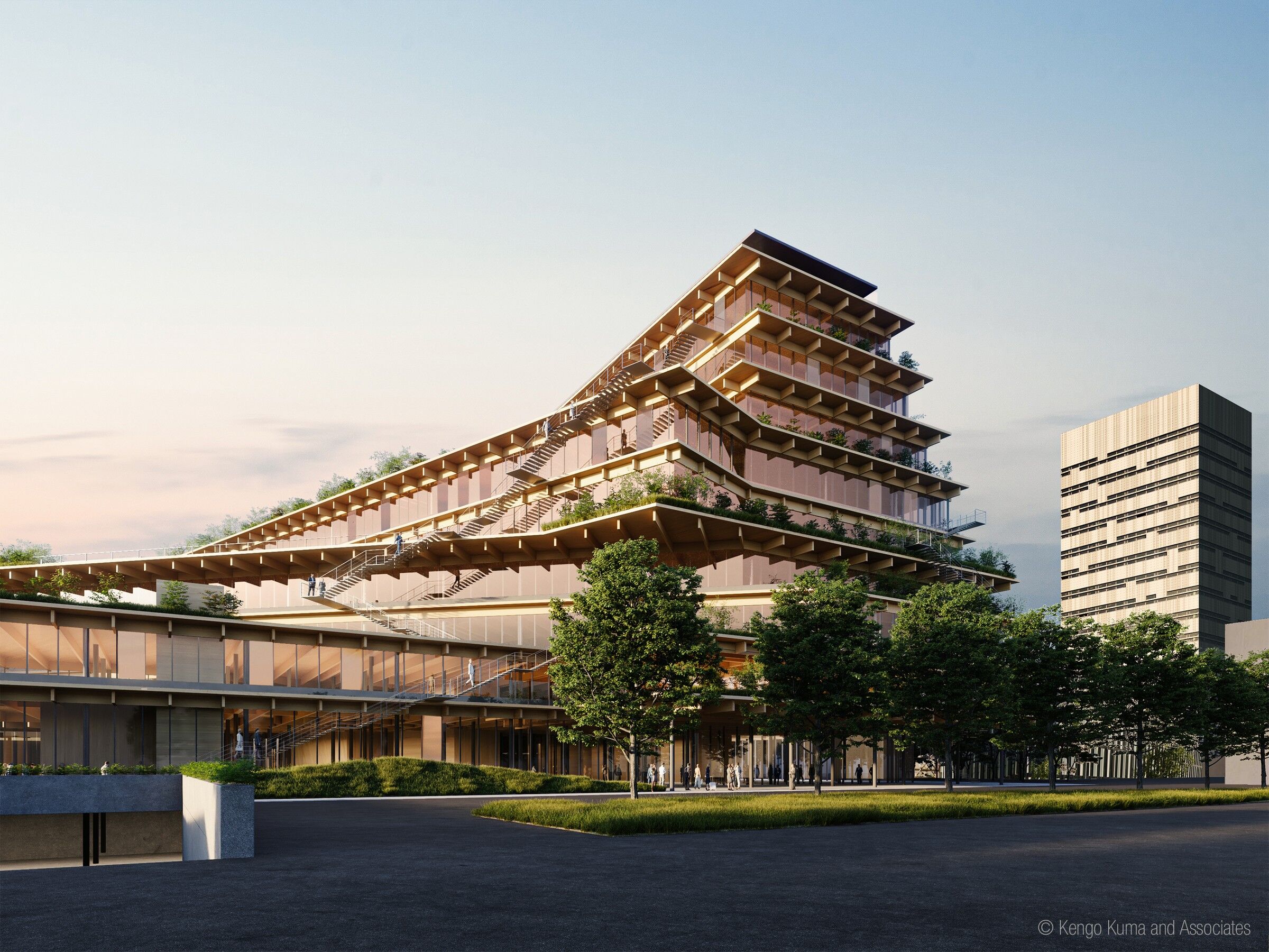 Biophilic office of the future | Kengo Kuma and Associates | Archello