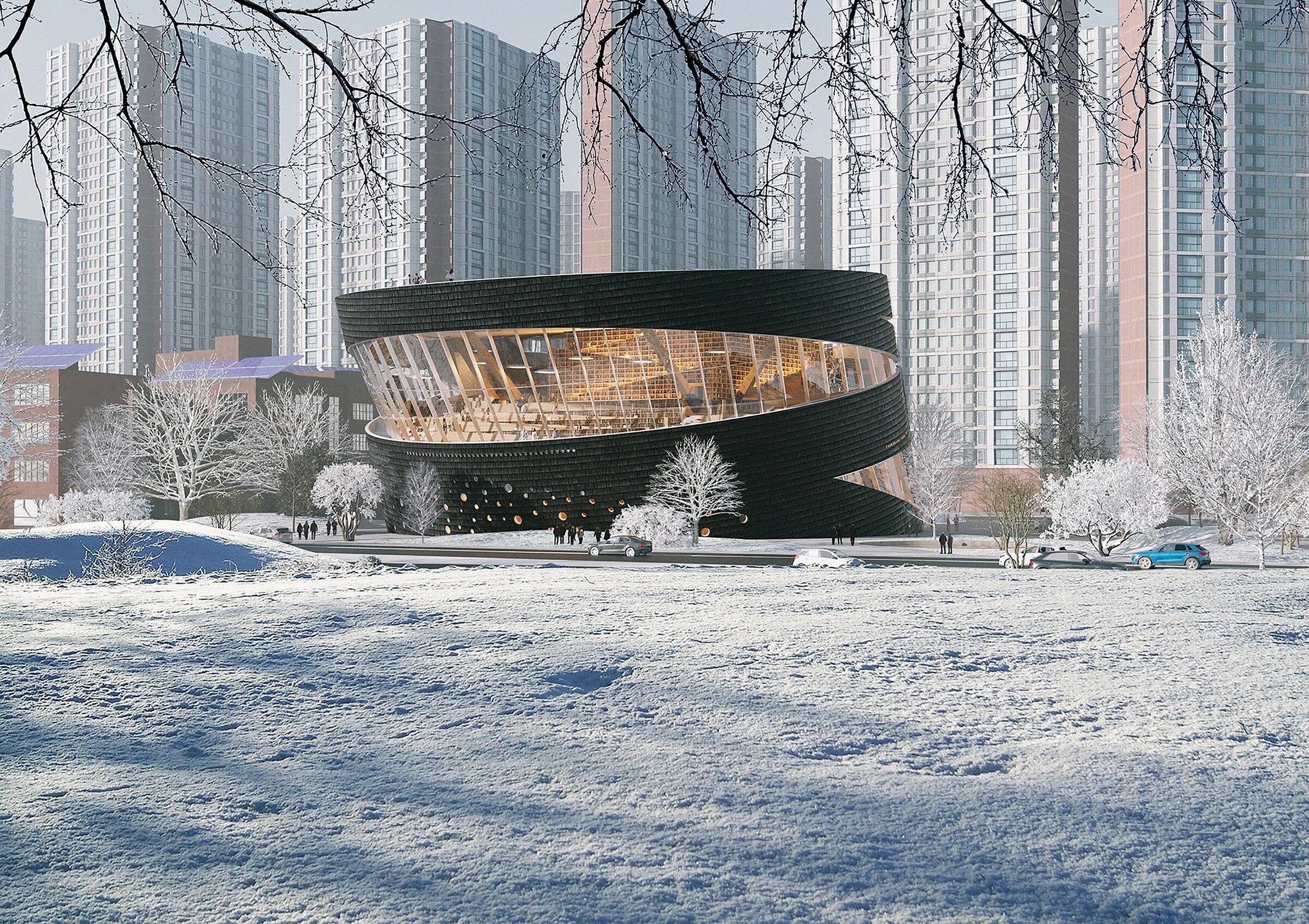 The Library of SONGDO International City | AOE | Archello
