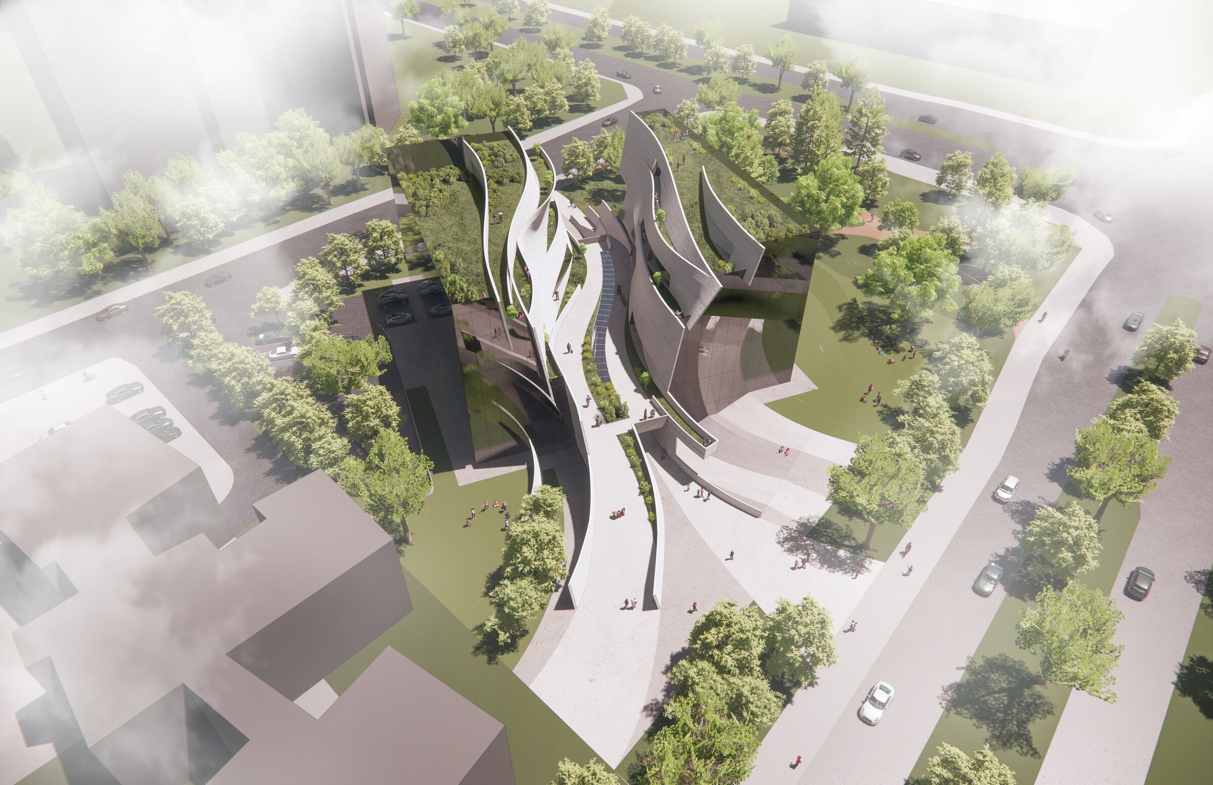 Gallery of Songdo Library Competition | Archimorphic | Media - 1